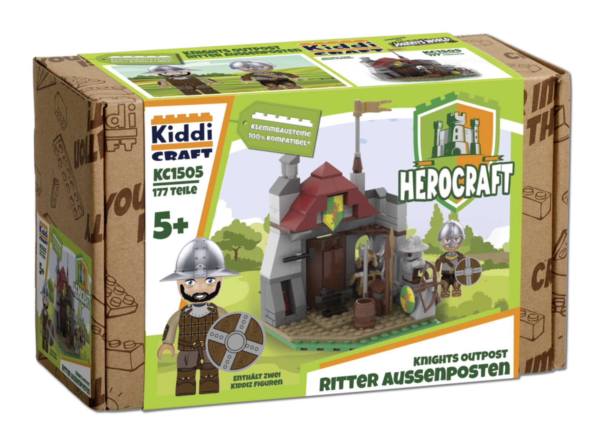 Kiddicraft Herocraft – Knight Outpost Building Set KC1505 - Walmart.com