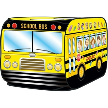GigaTent School Bus Pop Up Play Tent Mesh Windows & Opening Flap ...