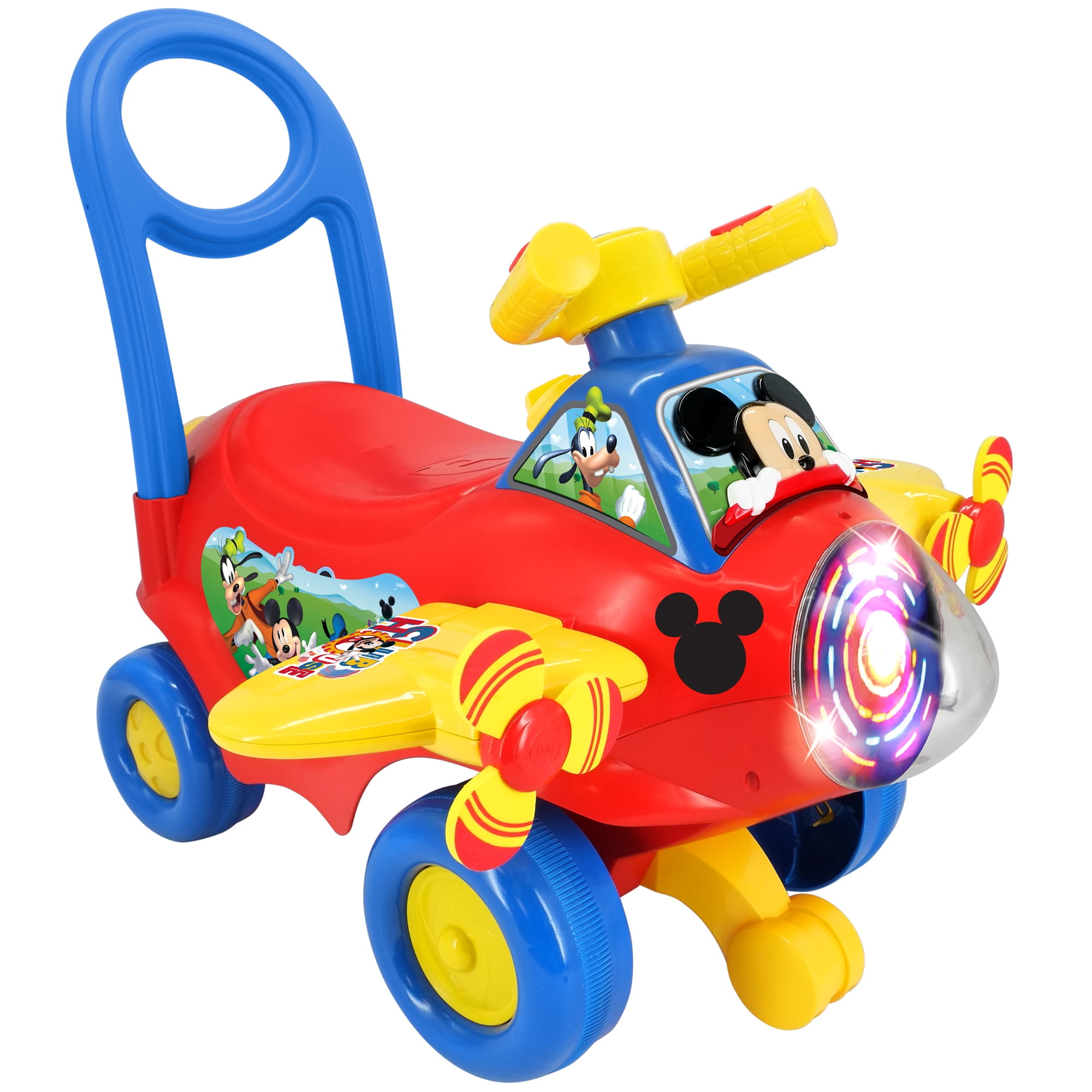 Kiddieland: Disney Activity Plane Ride-On - Mickey - Spinning Light ...