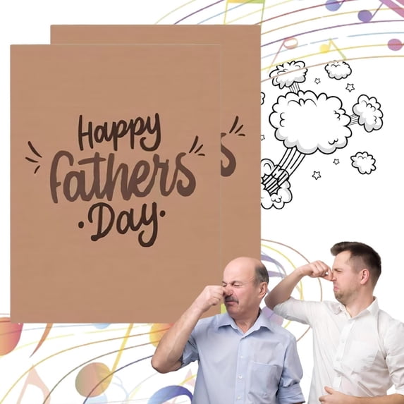 Kiddiway Funny Fathers Day Card Fart Sound - Funny Fathers Day Gifts ...