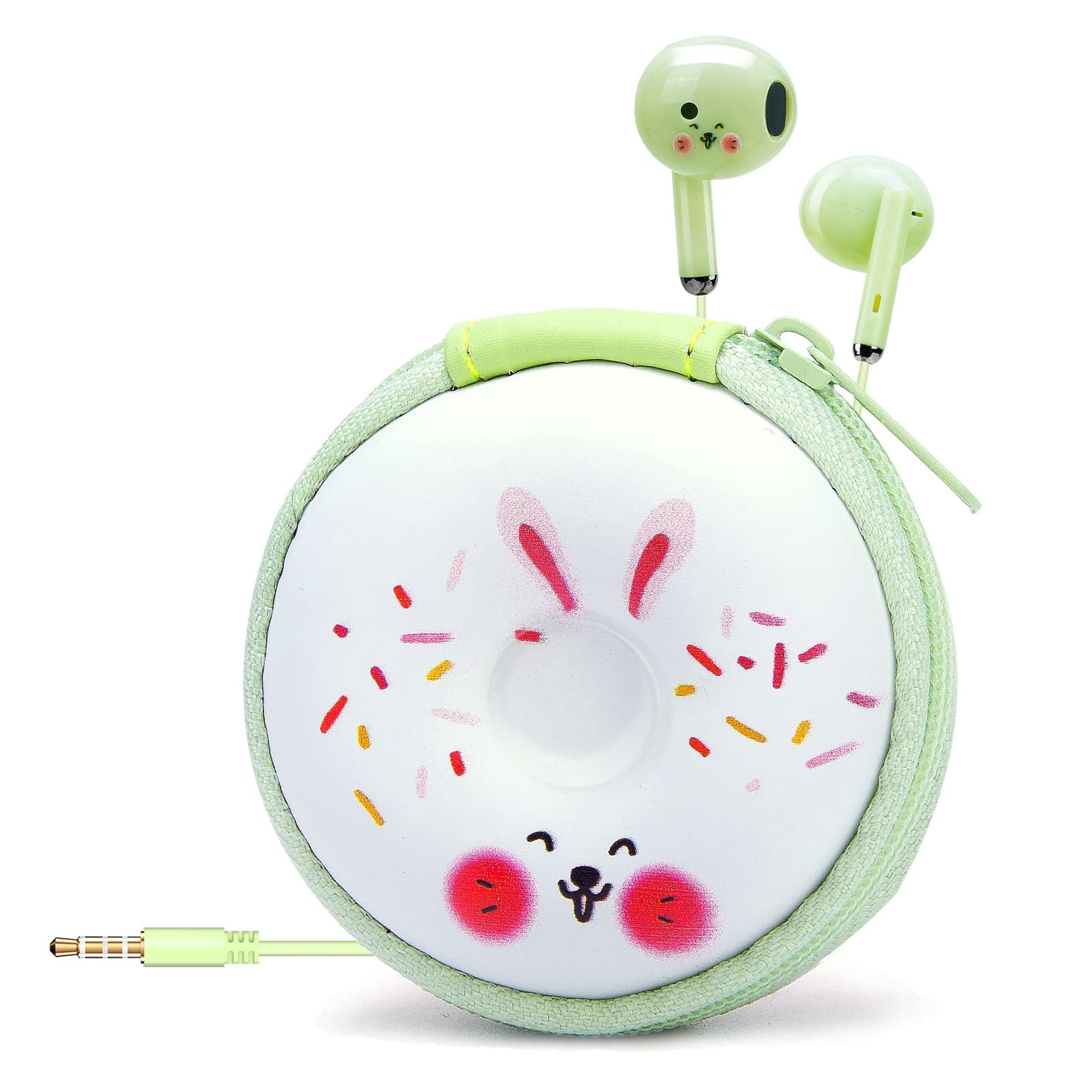 Kiddo Tunes Wired Earbuds with Microphone and Fun Storage Case ...