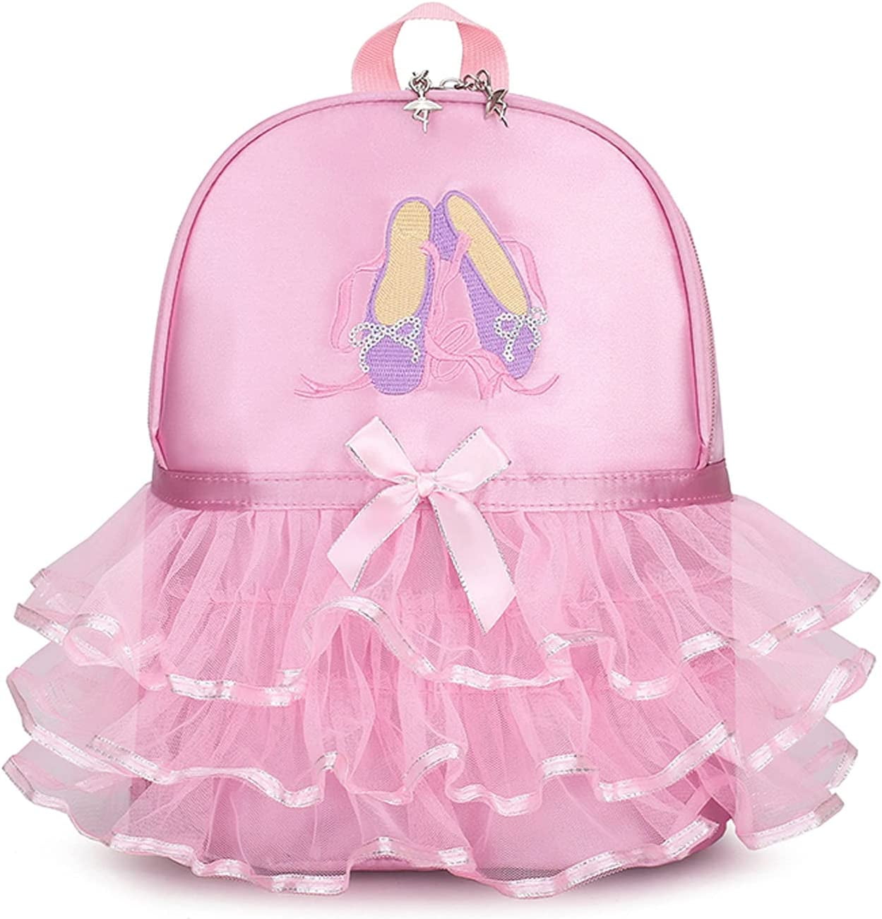 Kiddopark Princess Ballerina Backpack Dance Bag Nylon Backpack (Pink ...