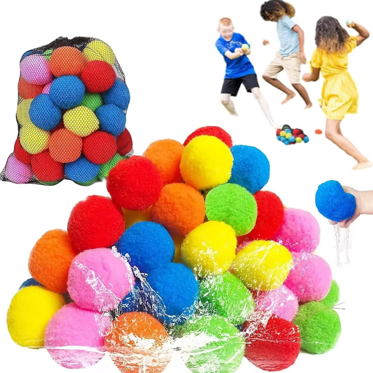 Kiddospace Reusable Water Sponge Balls, Kiddo Space Reusable Water ...