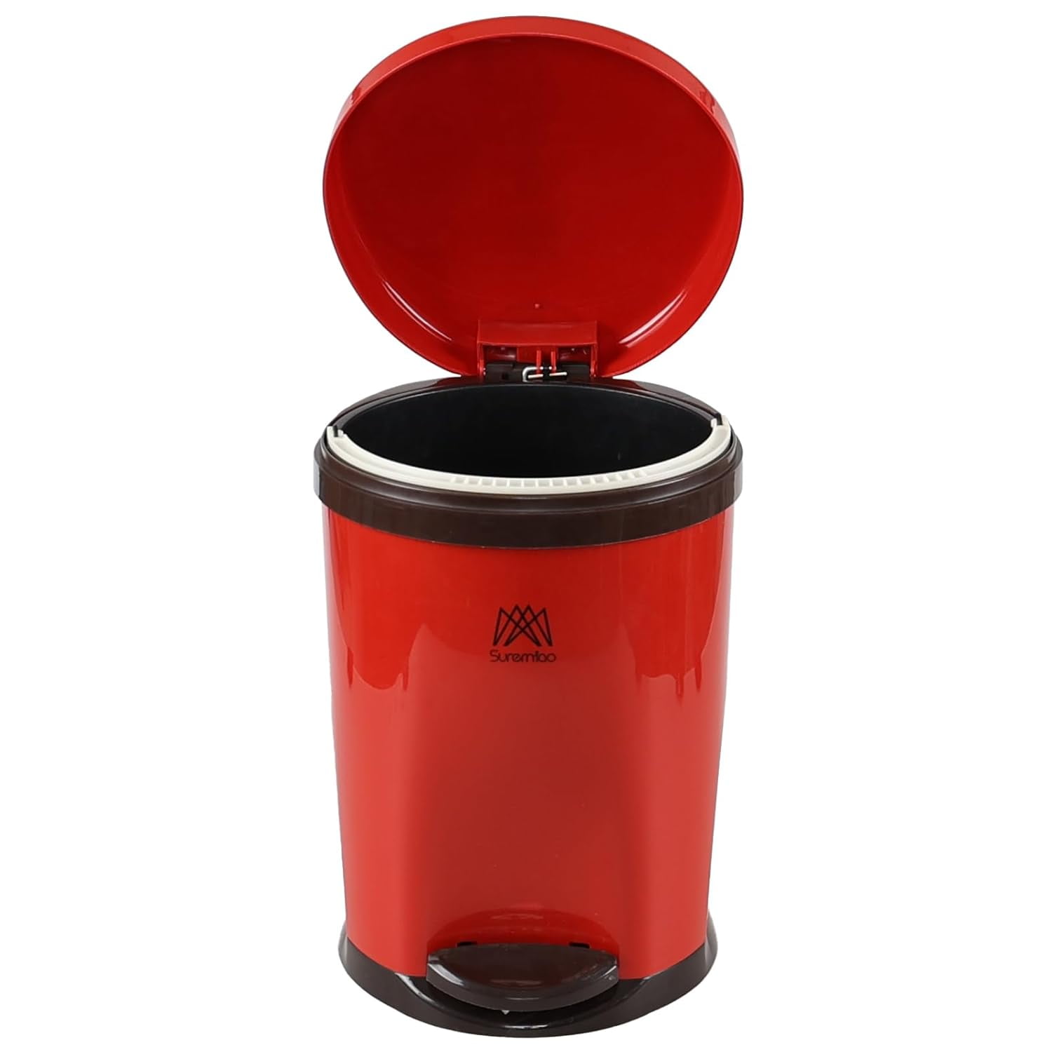 Kiddream 2.6 Gallon Plastic Trash Can, Small Garbage Can with Foot ...