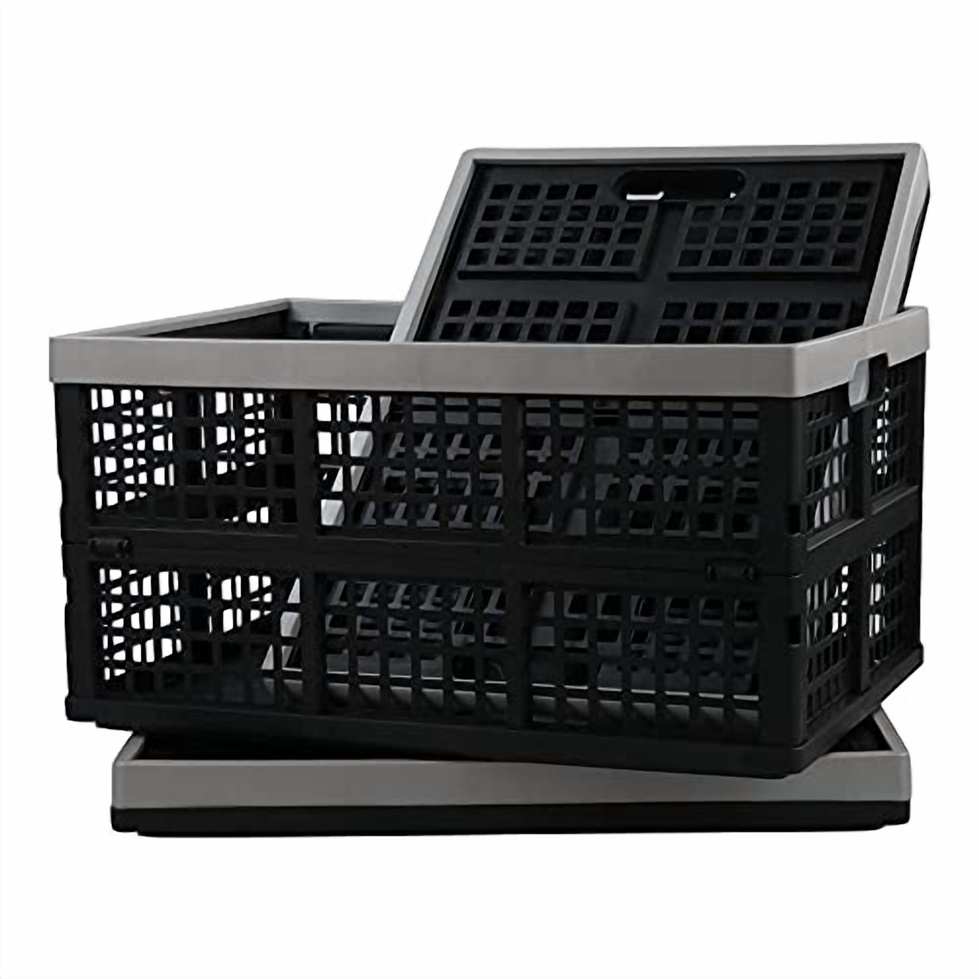 Kiddream 42 Liter Large Collapsible Crate, Plastic Folding Storage ...