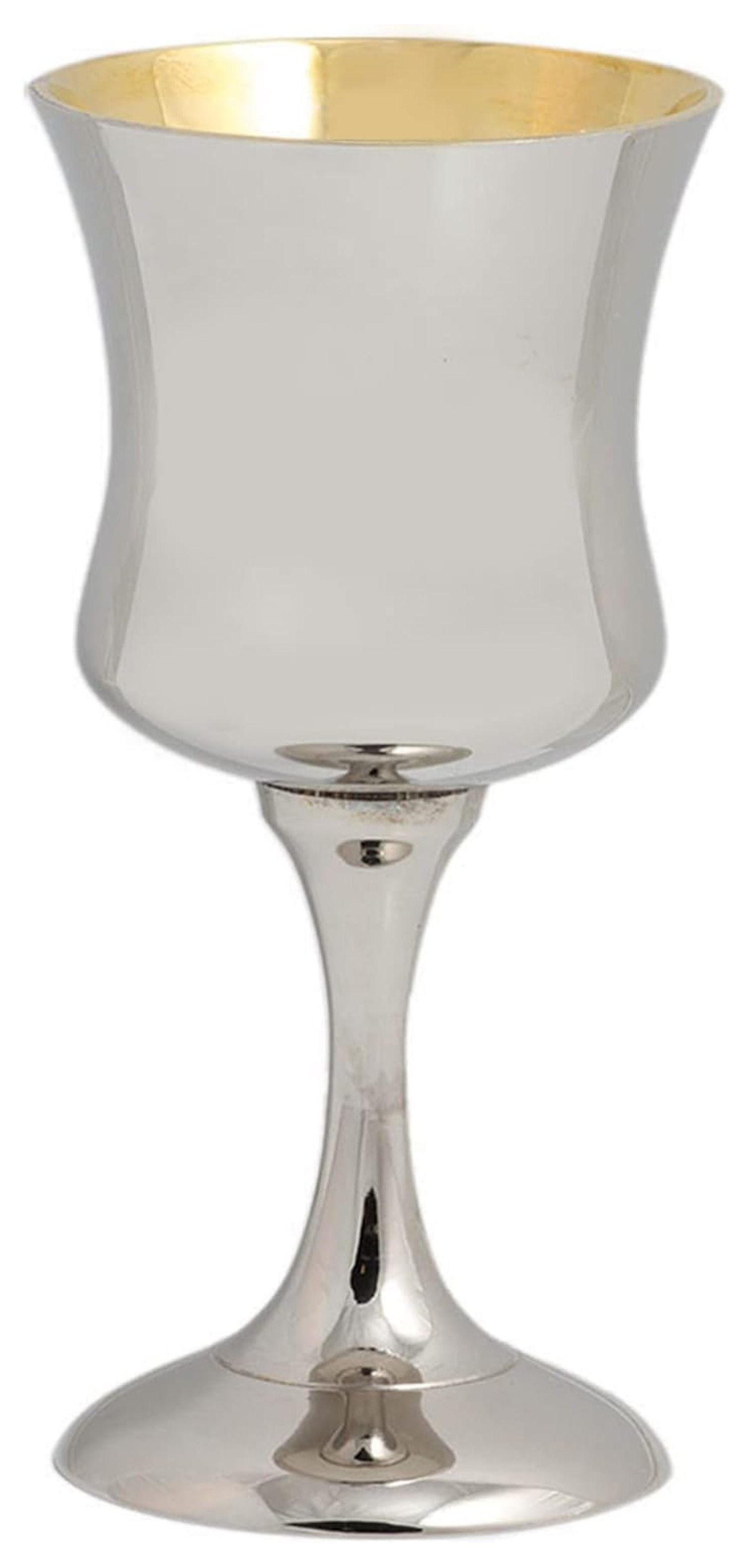 Kiddush Cup Judaica - Classic Silver Plated Goblet for Shabbat ...