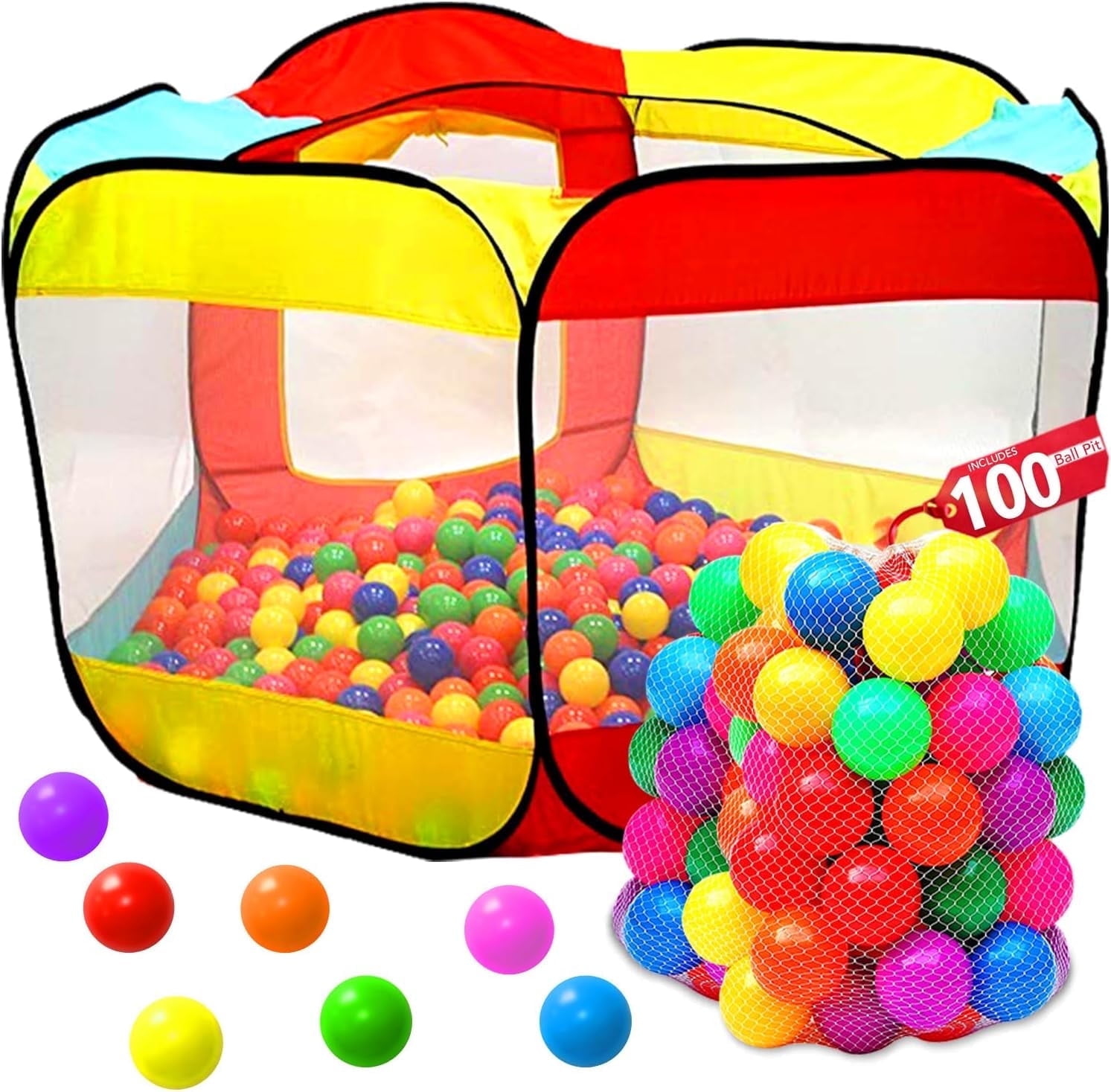 Kiddey Big Ball Pit Play Tent | Preschool Children's Indoor & Outdoor ...