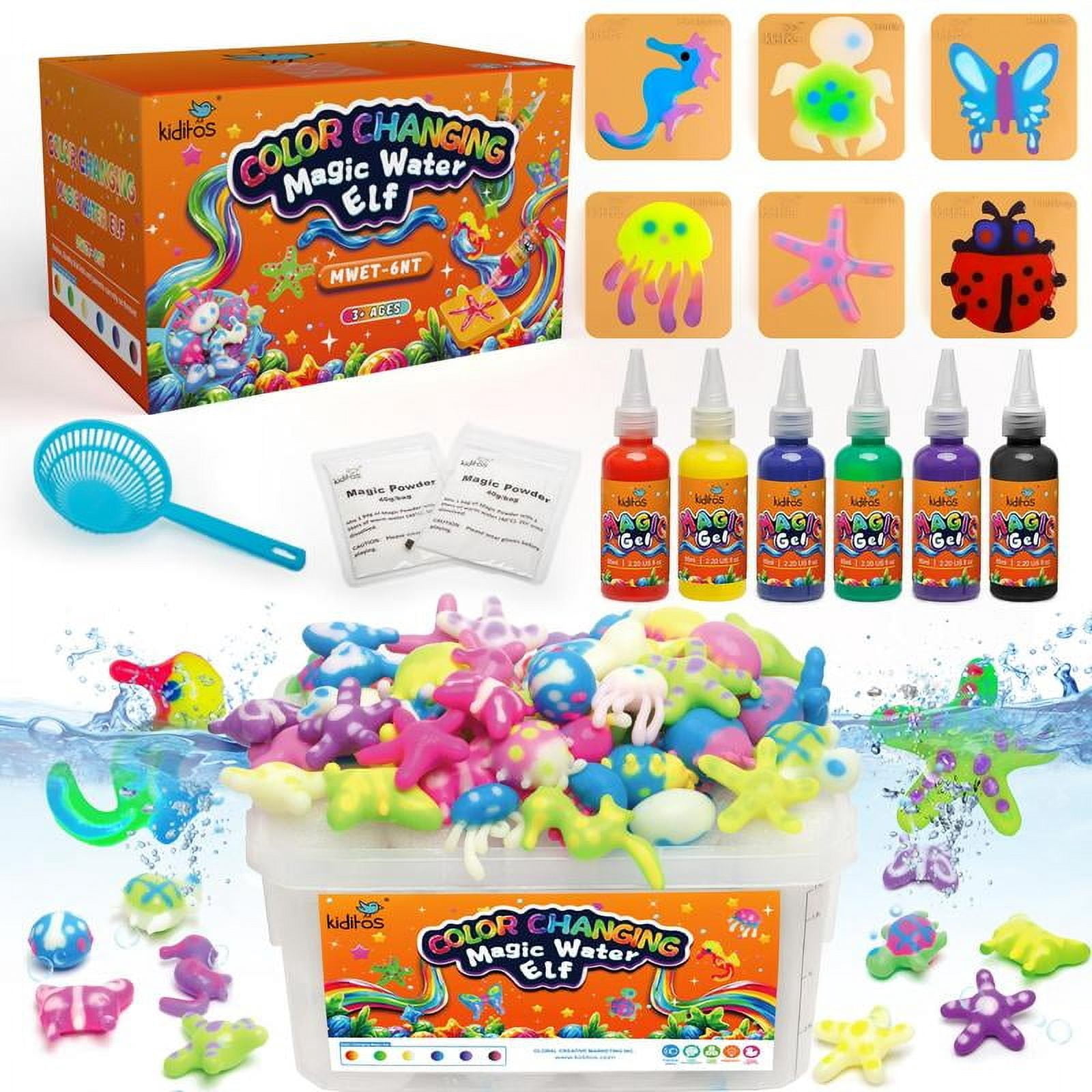 Kiditos Magic Water Elf Toy Kit with Magic Gels, Molds - Imaginative ...