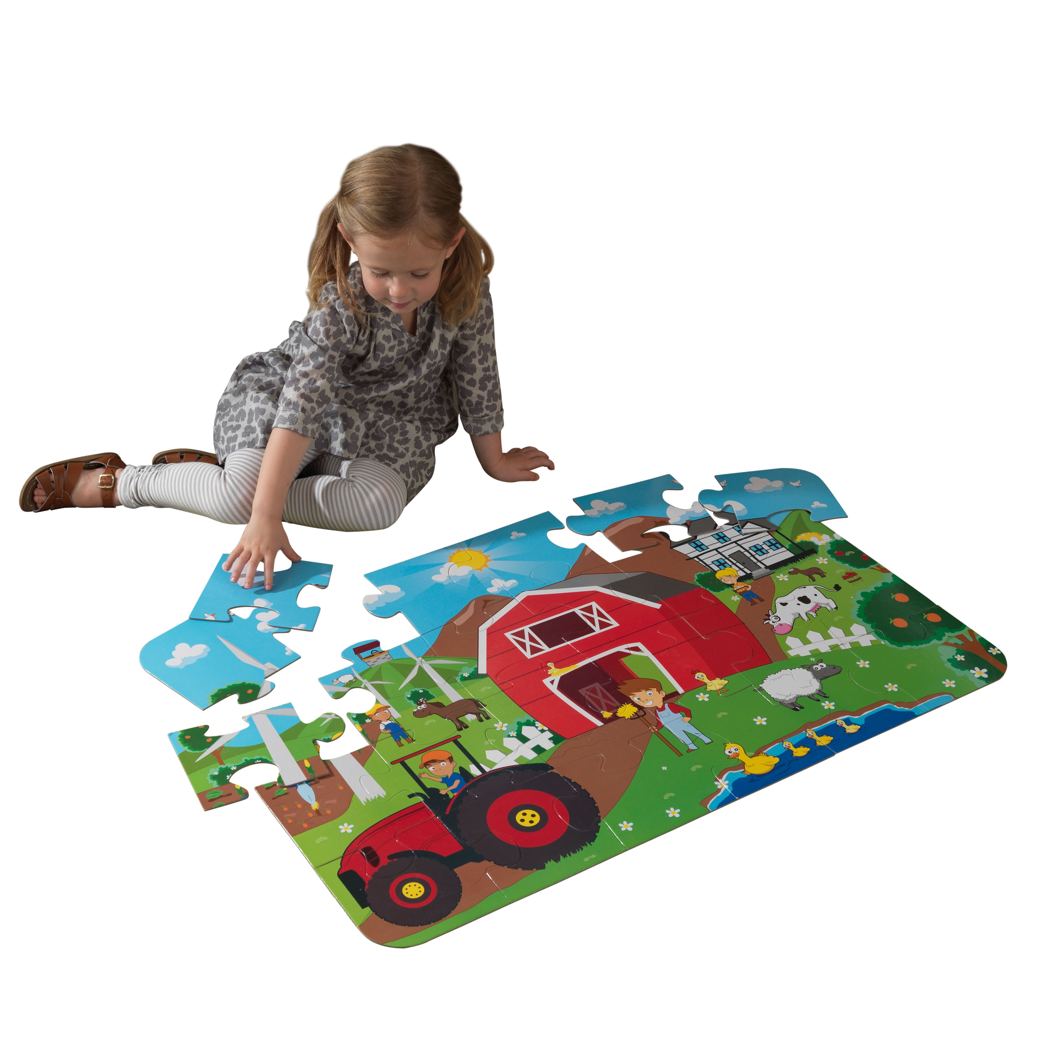 Kidkraft Floor Puzzle - Farm - Walmart.com