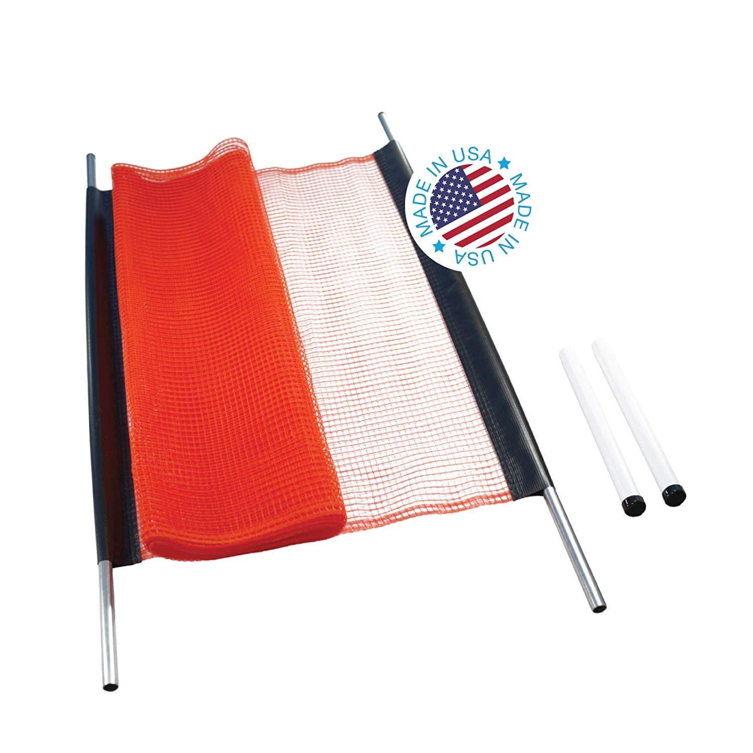 Kidkusion Non-Retractable Driveway Safety Net, Orange, 30' | Outdoor ...