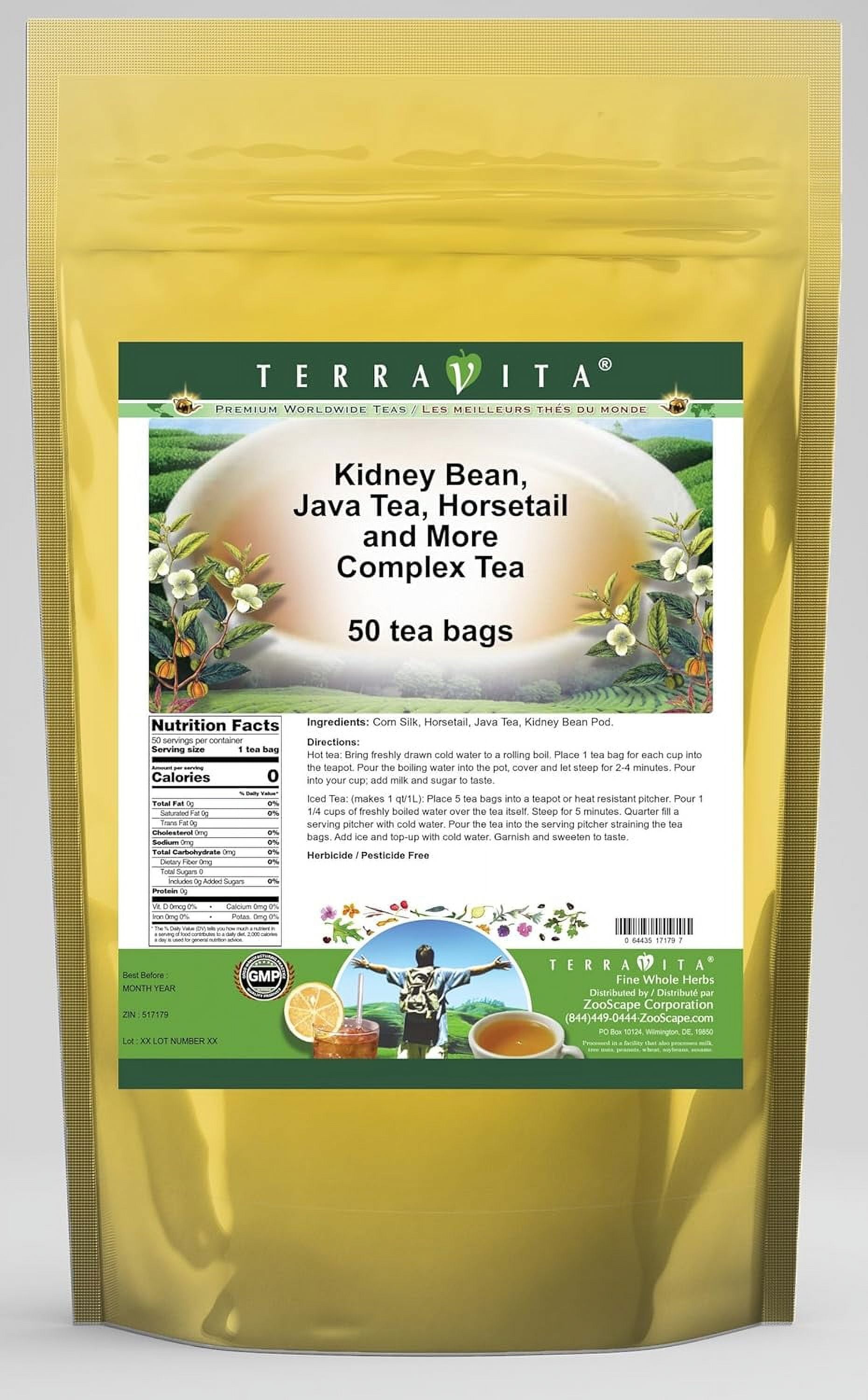 Kidney Bean, Java Tea, Horsetail and More Complex Tea (50 tea bags, ZIN: 517179) - 2 Pack ...