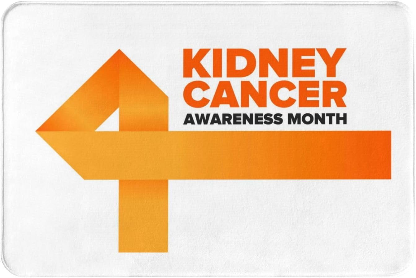 Kidney Cancer Awareness Month Doormat 24 X 16 Inches Flannel Non-Slip ...