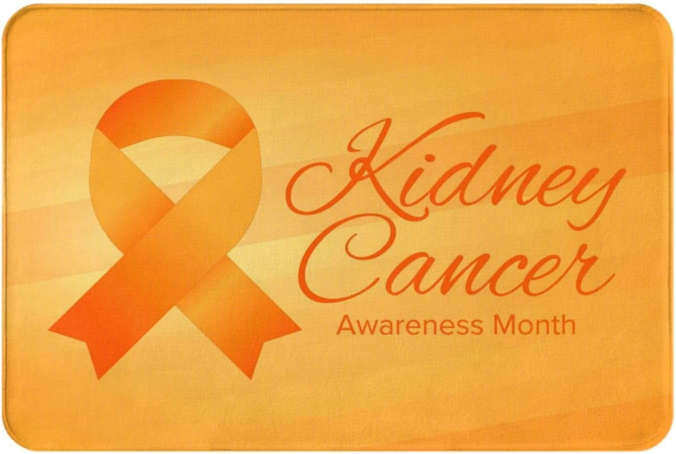 Kidney Cancer Awareness Month Doormat 24 X 16 Inches Flannel Non-Slip ...