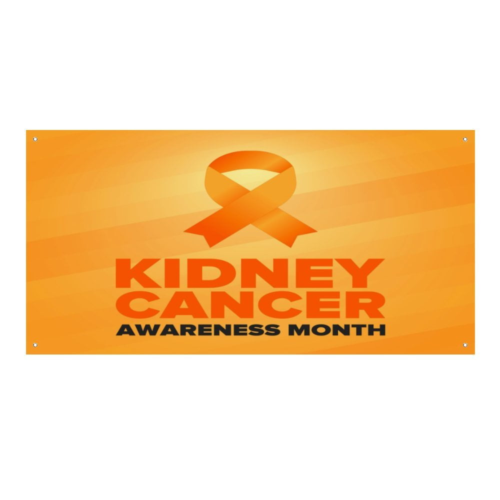 Kidney Cancer Awareness Orange Ribbon Banners Flag Hanging Backdrop ...