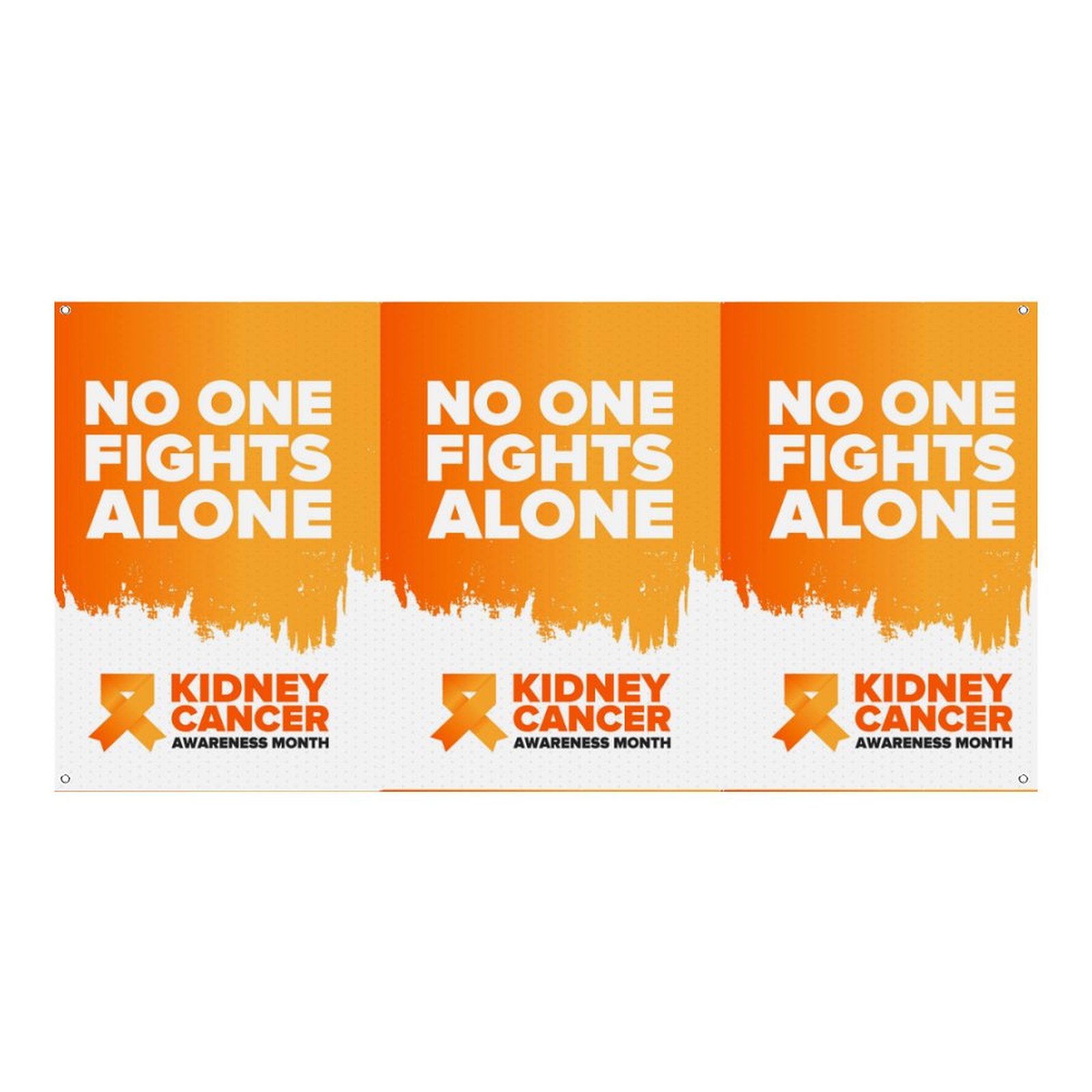 Kidney Cancer Awareness Orange Ribbon Banners Flag Hanging Backdrop ...