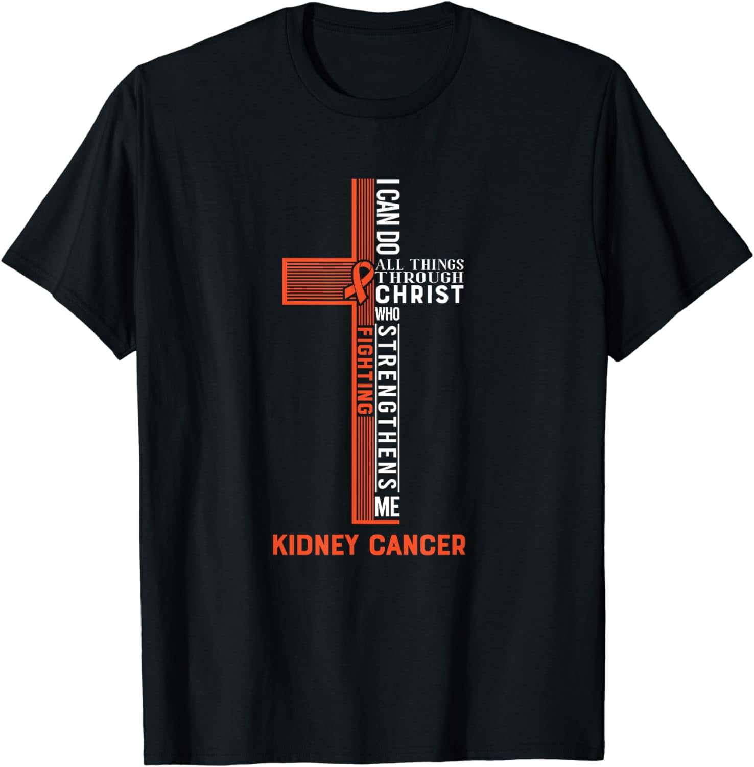 Kidney Cancer Fight Cancer Ribbon Cotton T-Shirt - Walmart.com