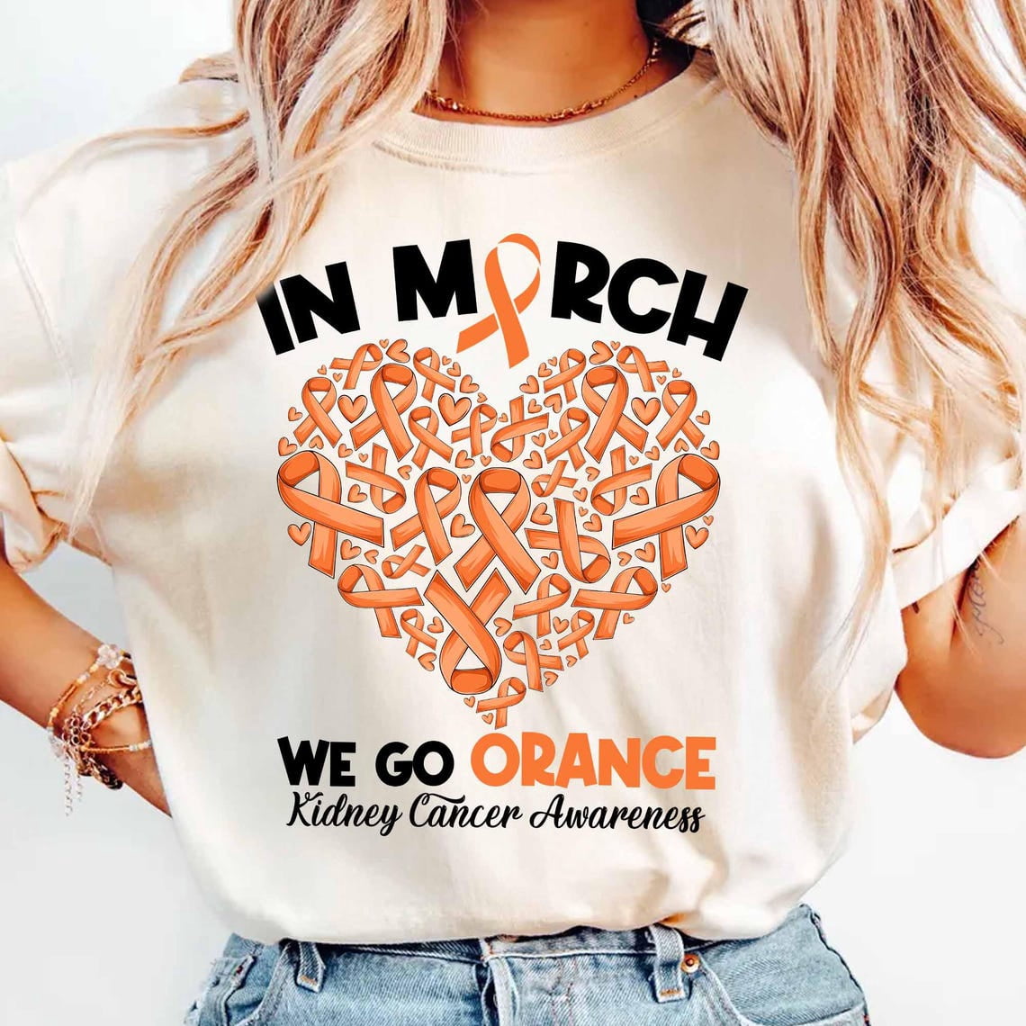 Kidney Cancer Shirt, Kidney Cancer Awareness Tshirt, March Cancer T ...