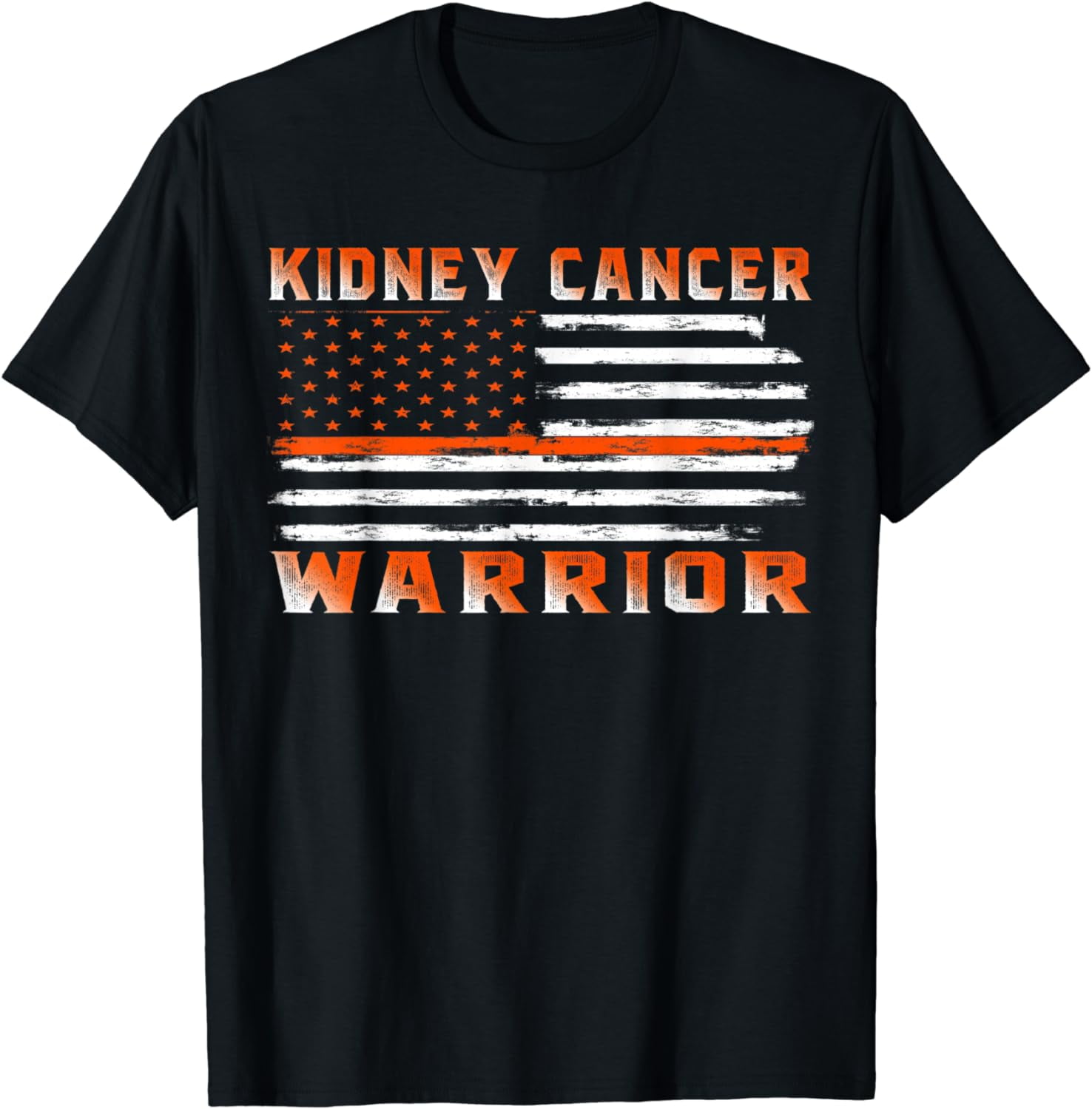 Kidney Cancer Warrior Usa Flag United States Flag T-Shirt - Walmart.com