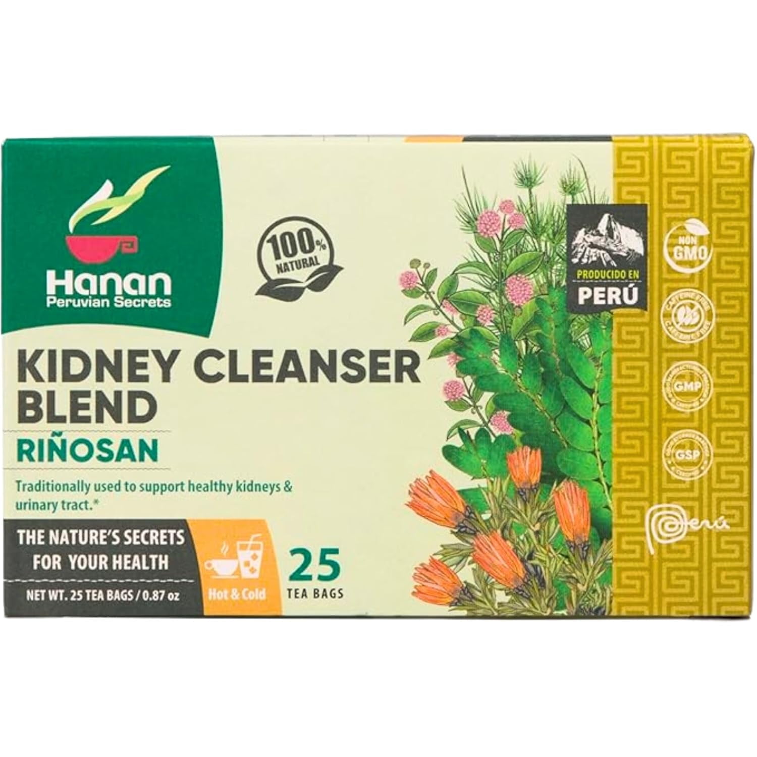 Kidney Cleanse & Joint Repair Herbal Tea - Riñosan Blend of Chanca ...
