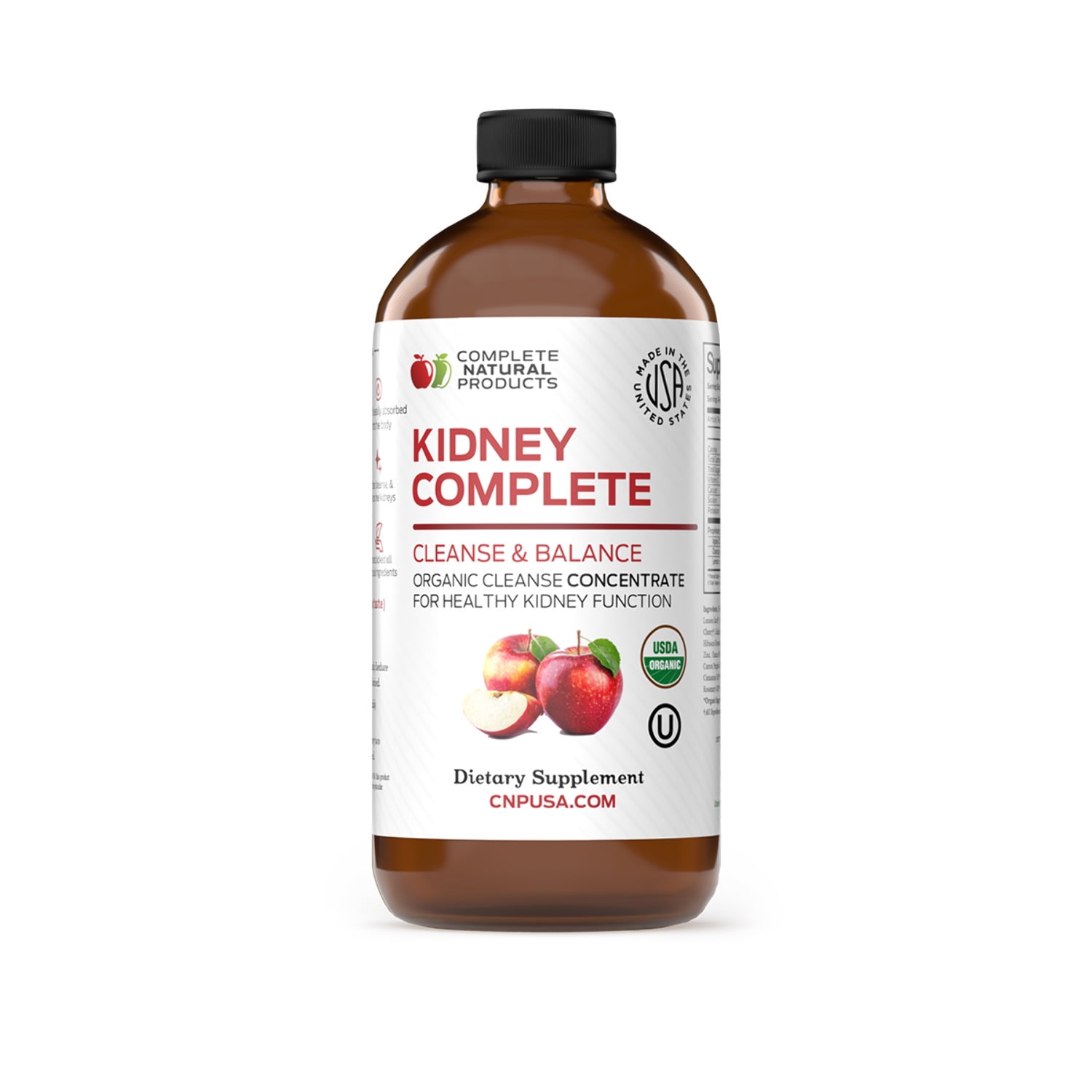 Complete Natural Kidney Support Liquid with Apple Cider Vinegar, Chanca ...
