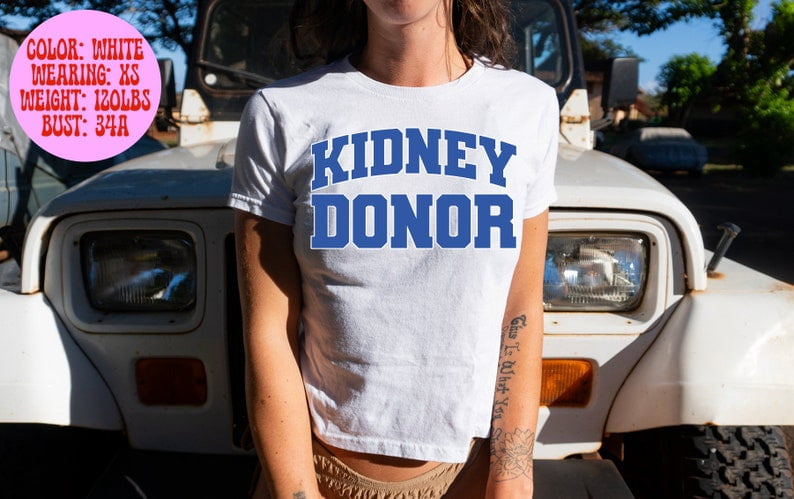 Kidney Donor Organ Thank You Appreciation Baby Tee, SNUG FIT, Gifts ...