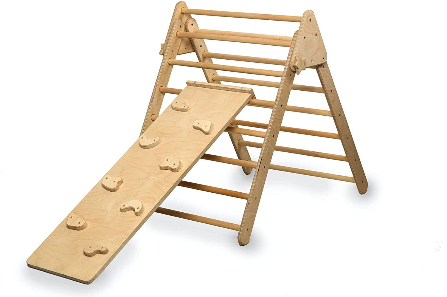 Kidodido Montessori Climbing Triangle with Ramp, Birchwood, 1 Pack ...