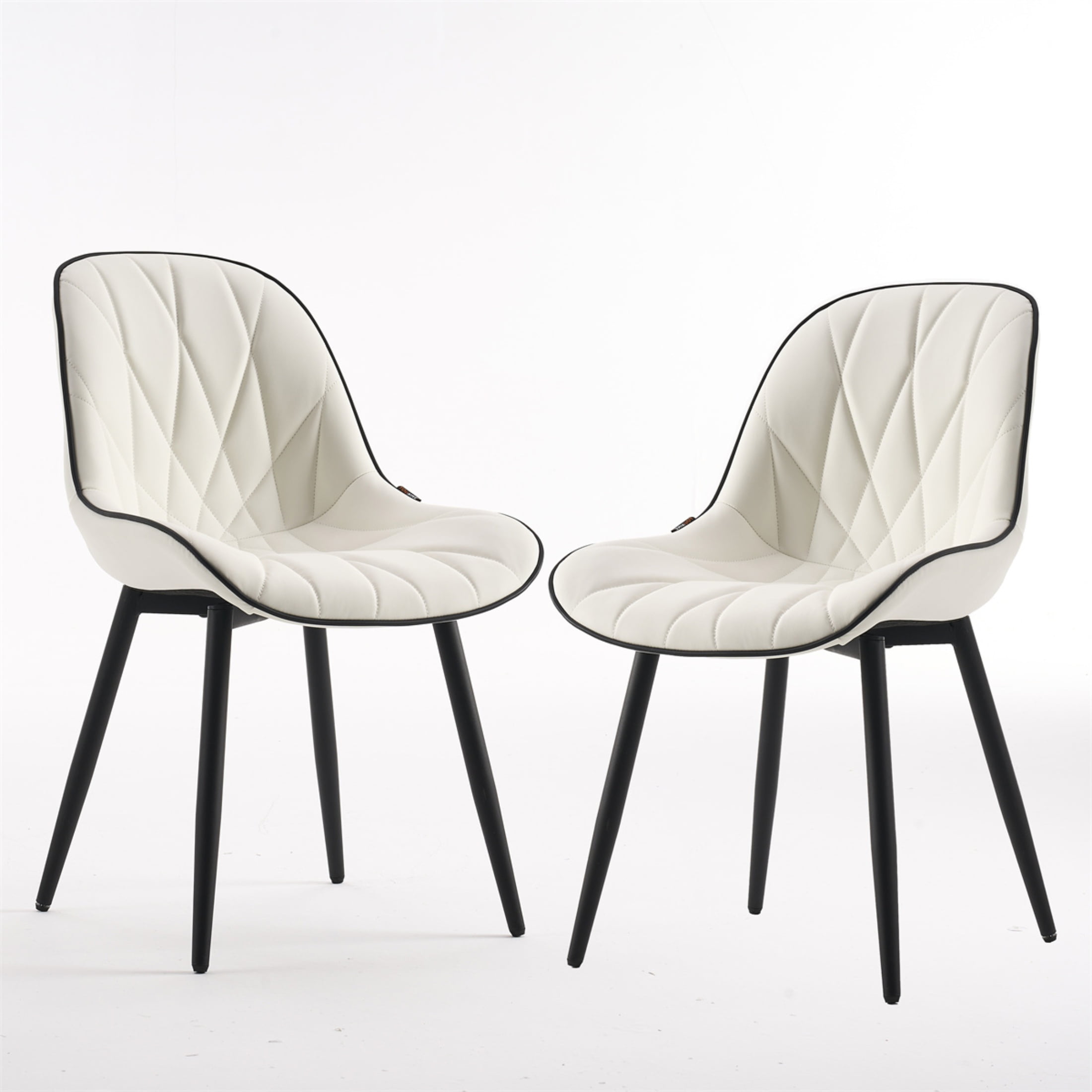 Kidol & Shellder Modern Dining Chairs Set of 2, Upholstered Kitchen ...