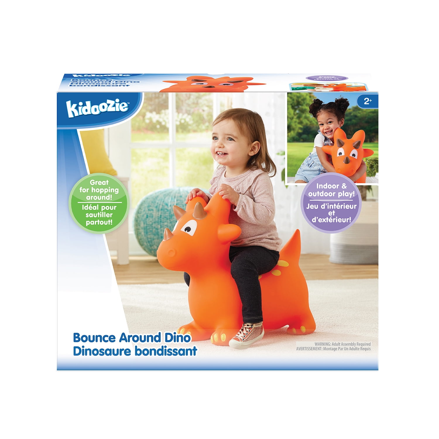 Kidoozie Bounce Around Dino - Inflatable Dinosaur Bouncer - Indoor & Outdoor Fun for Ages 2 ...