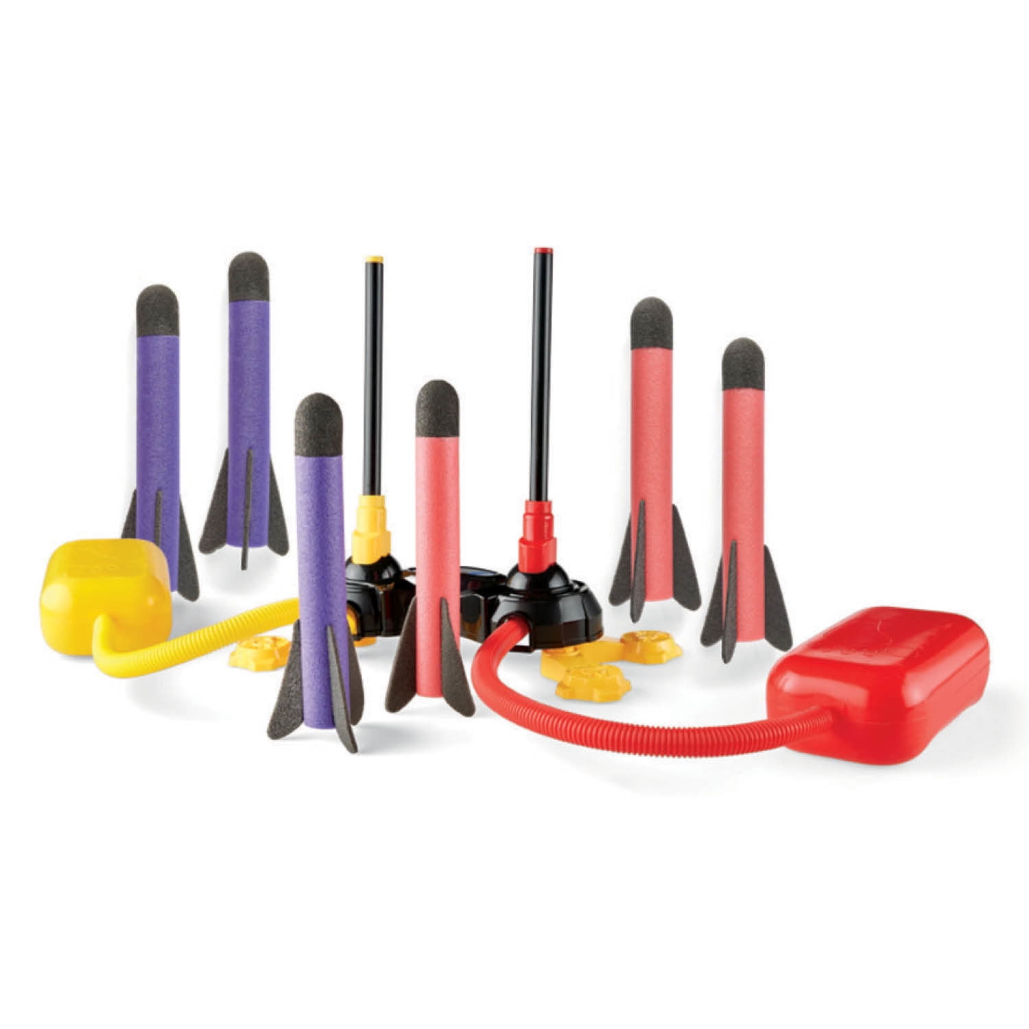 Kidoozie Duel Rocket, Outdoor Play set with 6 Foam Rockets; For Ages 3 ...