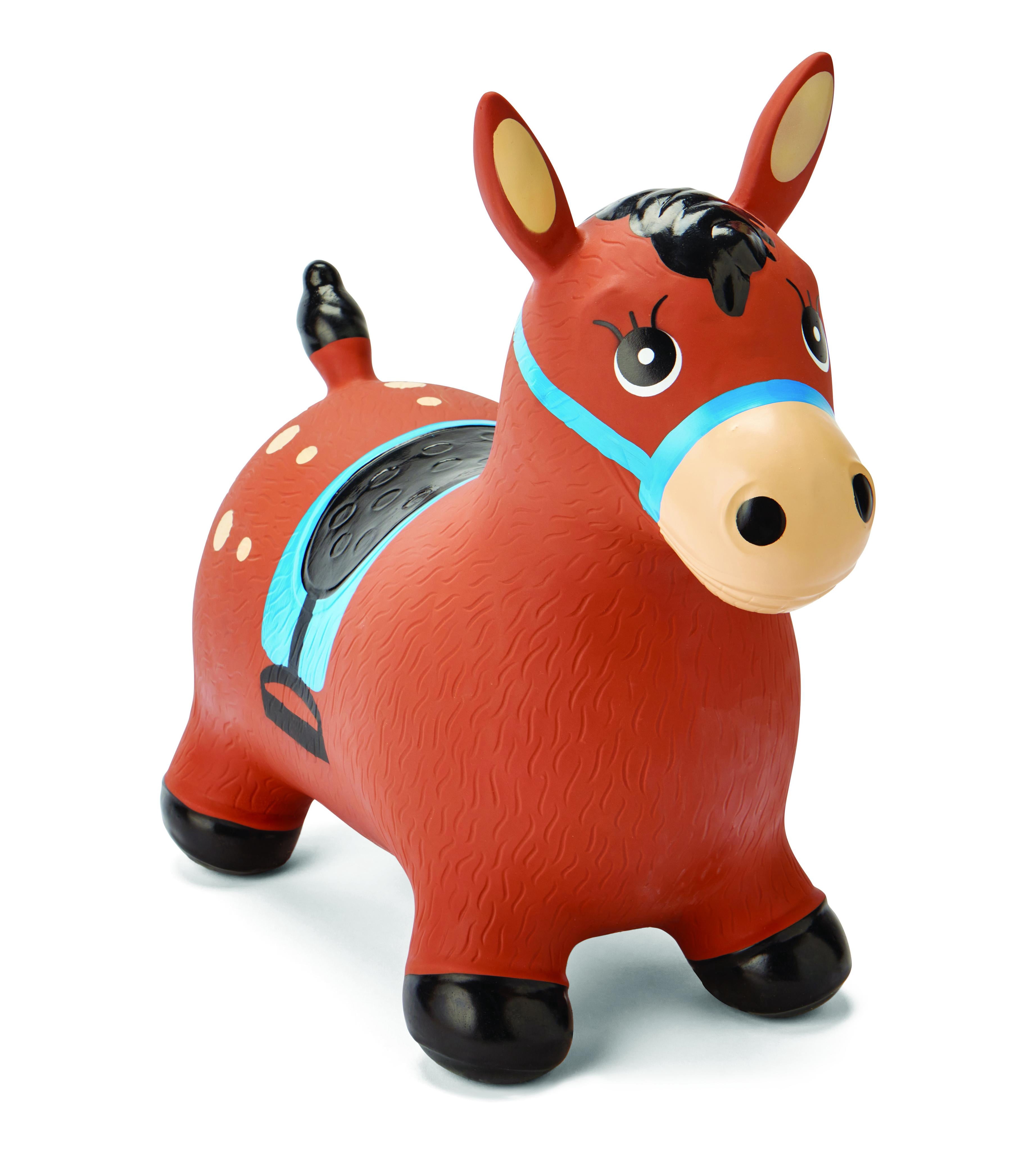 Kidoozie Gallop & Go Pony – Inflatable Ride-On Bouncer with Hand Pump ...