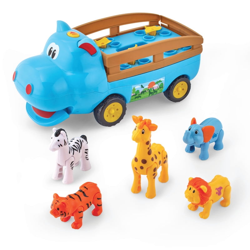 Kidoozie Harry Hippo Safari Truck Ages 12 months+, Posable Animals ...