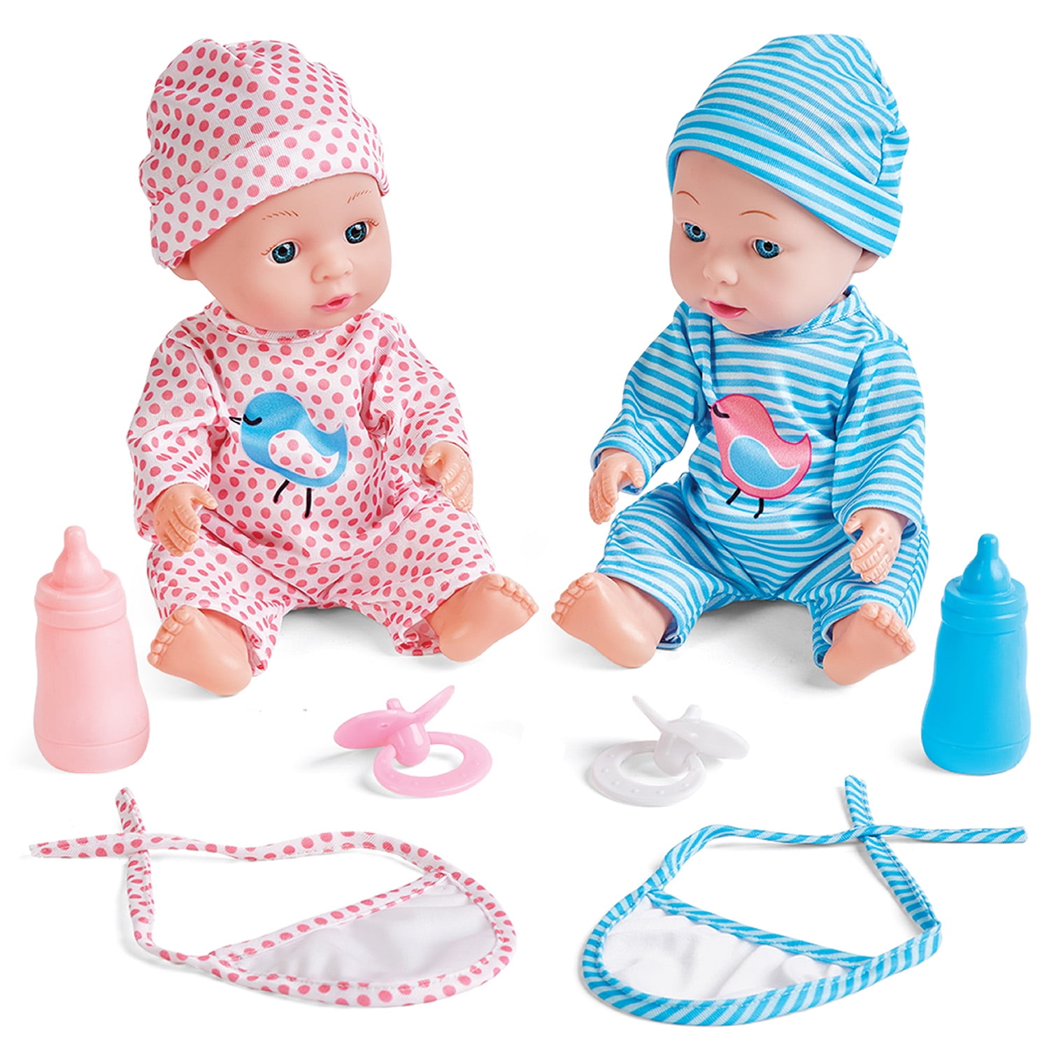Kidoozie Just Imagine Care 'N Cuddle Twin Set for Pretend Baby Play ...