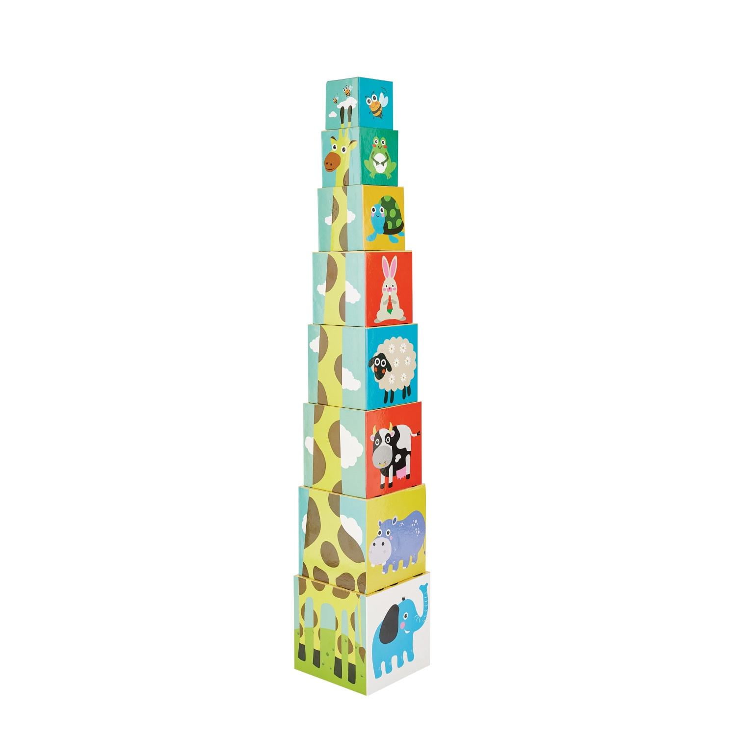 Kidoozie Stack N' Learn Cubes - Build a 30 Inch Giraffe with These ...