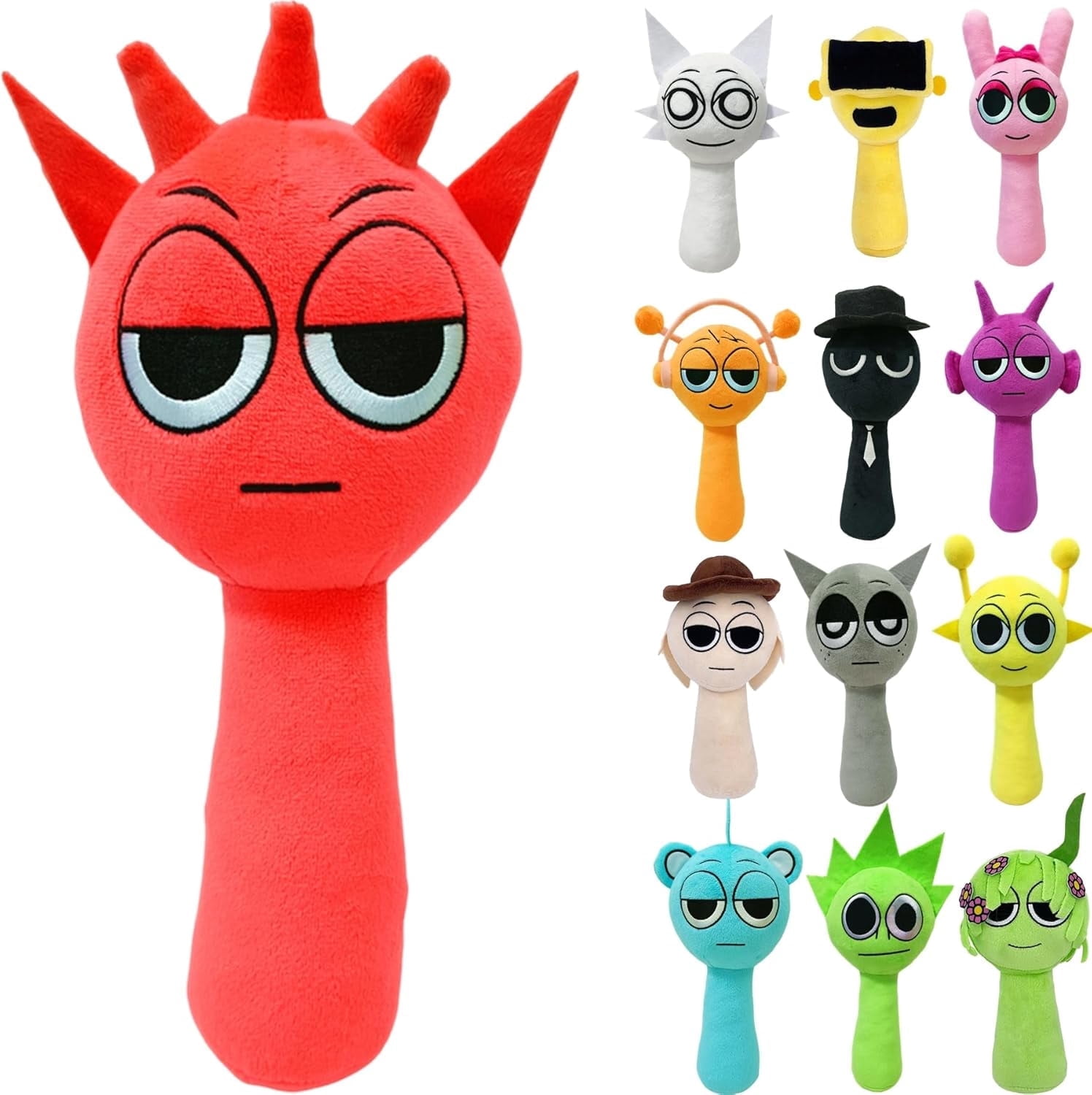 Kidora Toys, 10'' Sprunky Wenda and Gray Plushies, Sprunk Soft and Funs ...