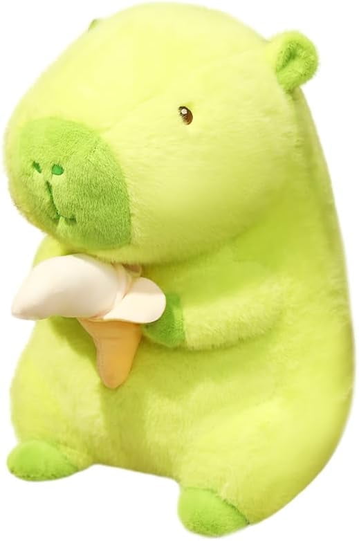 Kidora Toys Banana Capybara Stuffed Guinea Pig Animals, Furry Green ...