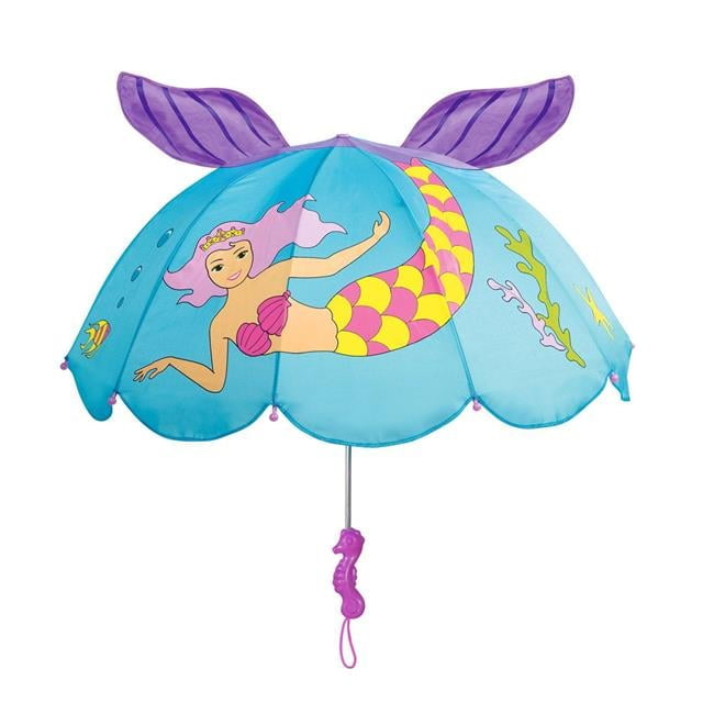Kidorable UMB-MERMAID 100 Percent Nylon Blue Mermaid Umbrella - Walmart.com