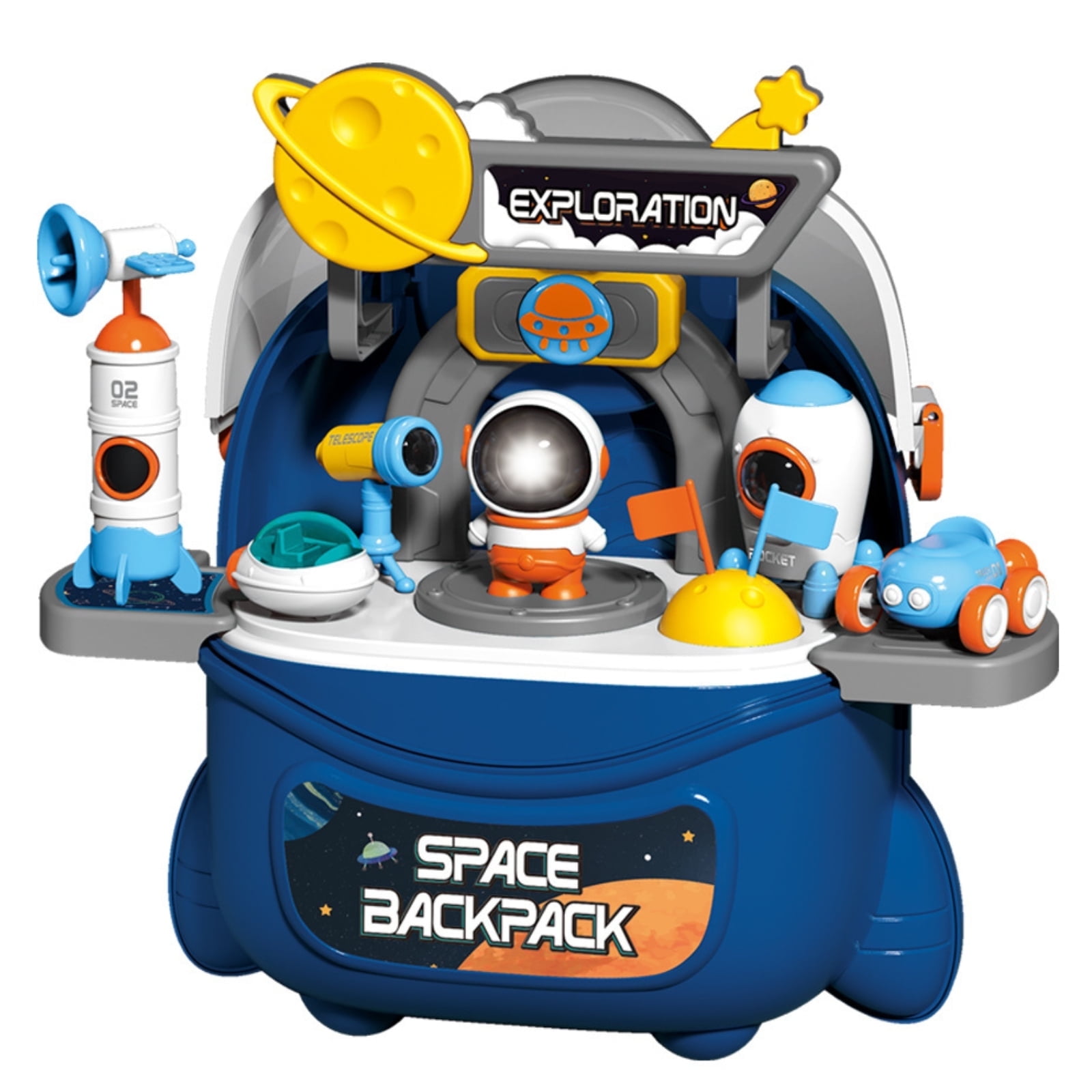 Kidplokio 15pc Space Toys Explorer Voyager Backpack with Light Up ...