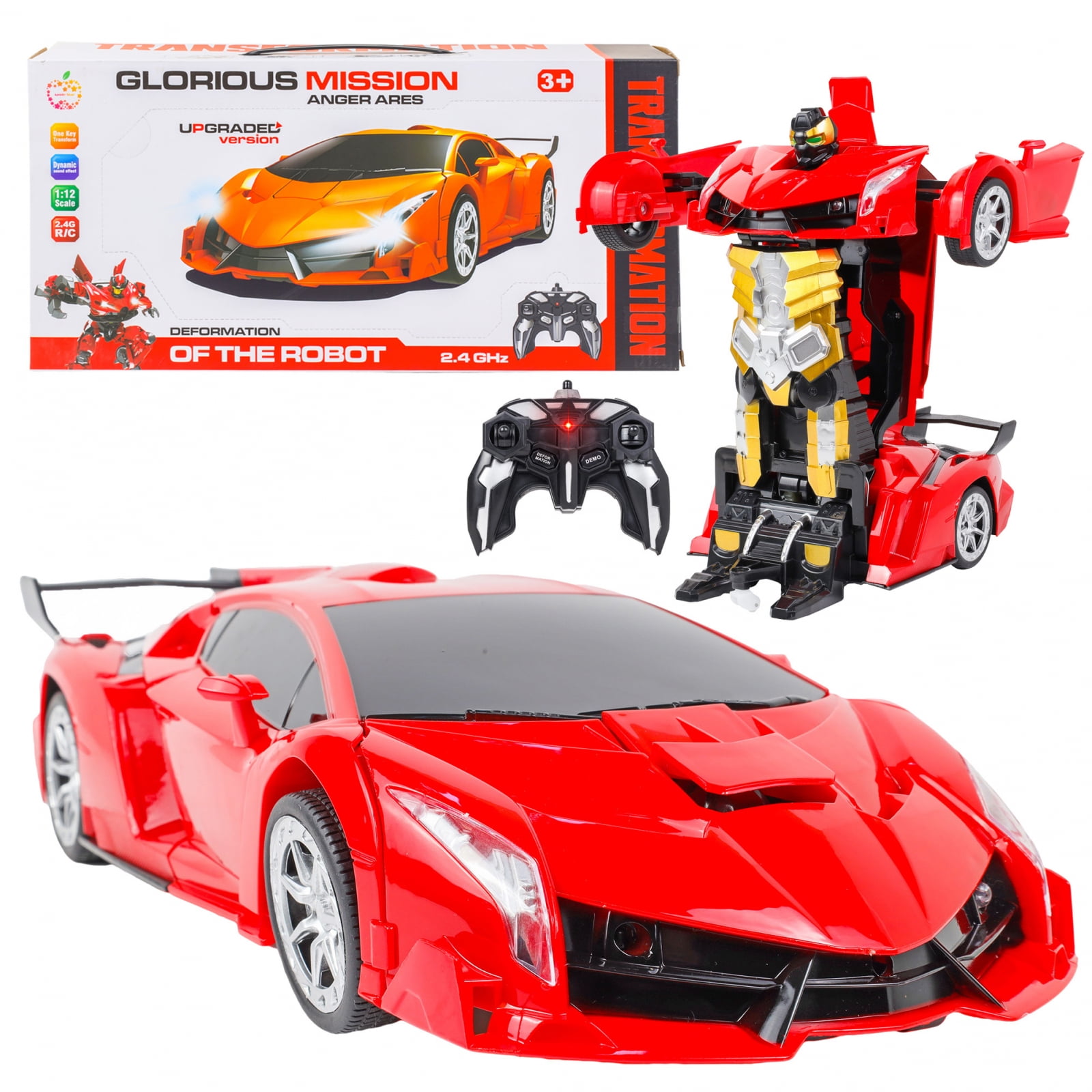 Kidplokio 2 in 1 Transforming Toys Robot RC Car Boys Ages 3 and Up ...