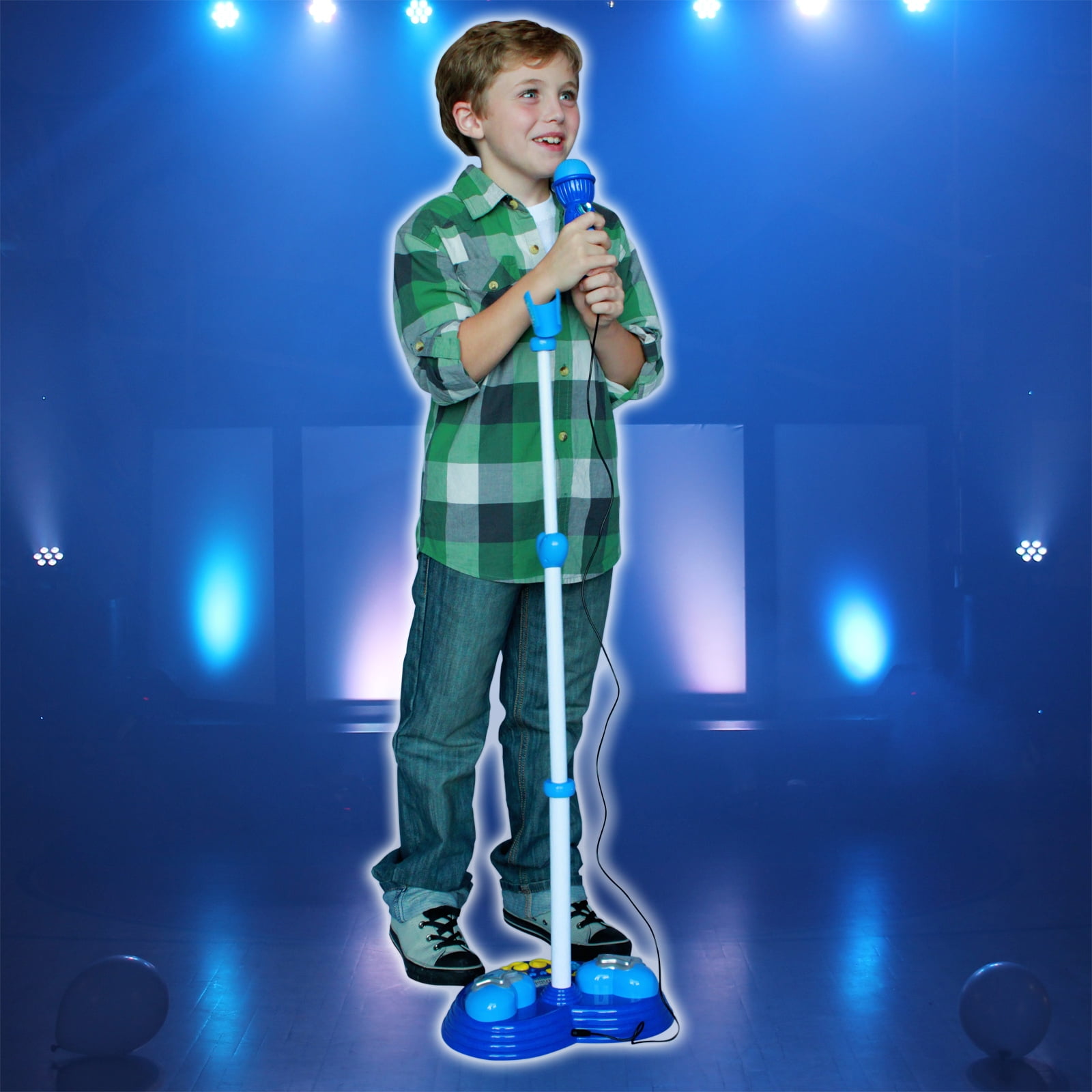 Kidplokio Music Karaoke Machine for Kids Microphone Lights Sounds MP3 ...