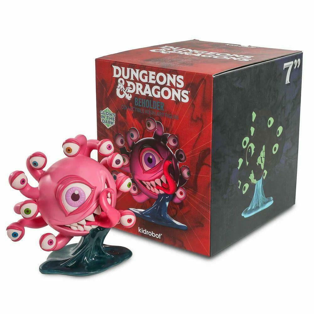 Kidrobot Dungeons & Dragons - Beholder 7" Resin Art Figure - Glow-In ...