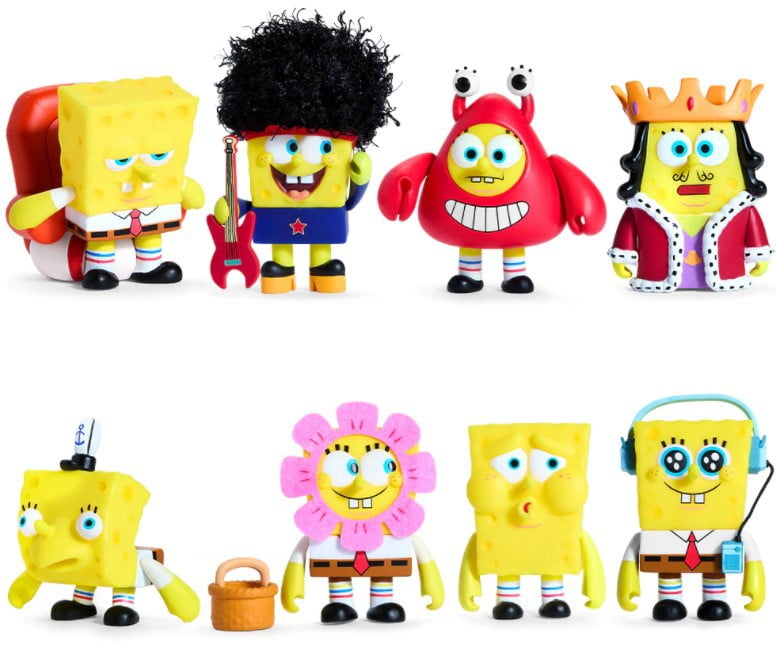 Kidrobot Nickelodeon Collectible Mini Figure Cavalcade of SpongeBobs ...