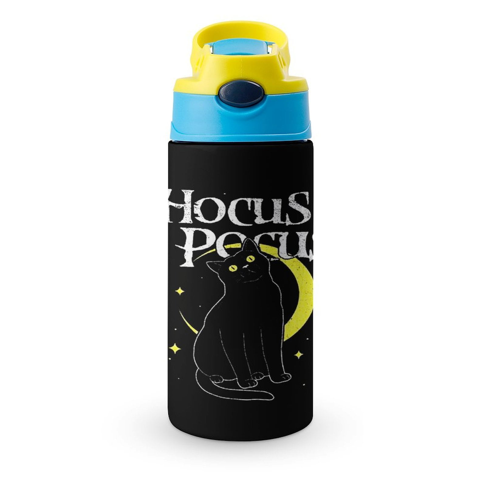 Kids 12oz Hocus Pocus Water Bottles with Lids Straw Insulated Stainless ...
