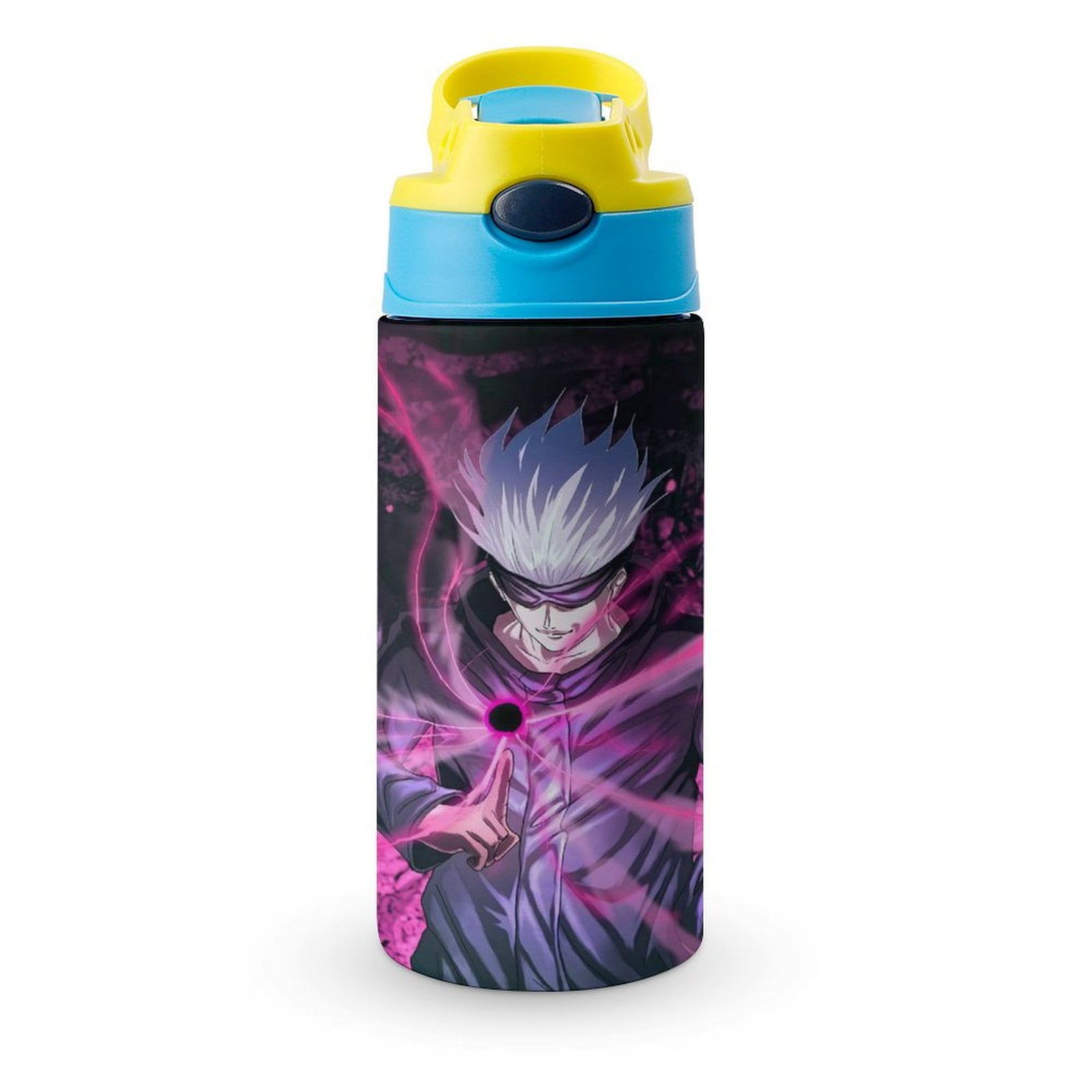 Kids 12oz Jujutsu Kaisen Gojo Water Bottles with Lids Straw Insulated ...
