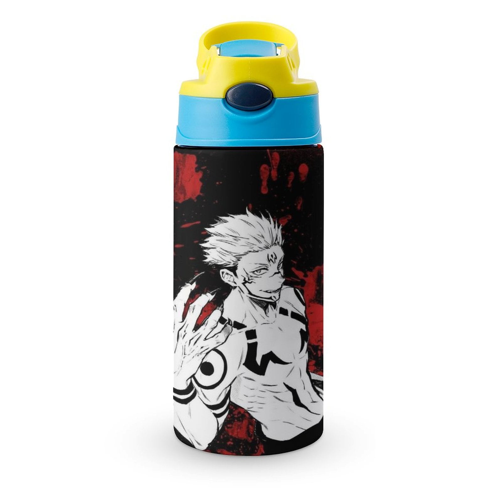 Kids 12oz Jujutsu Kaisen Gojo Water Bottles with Lids Straw Insulated ...