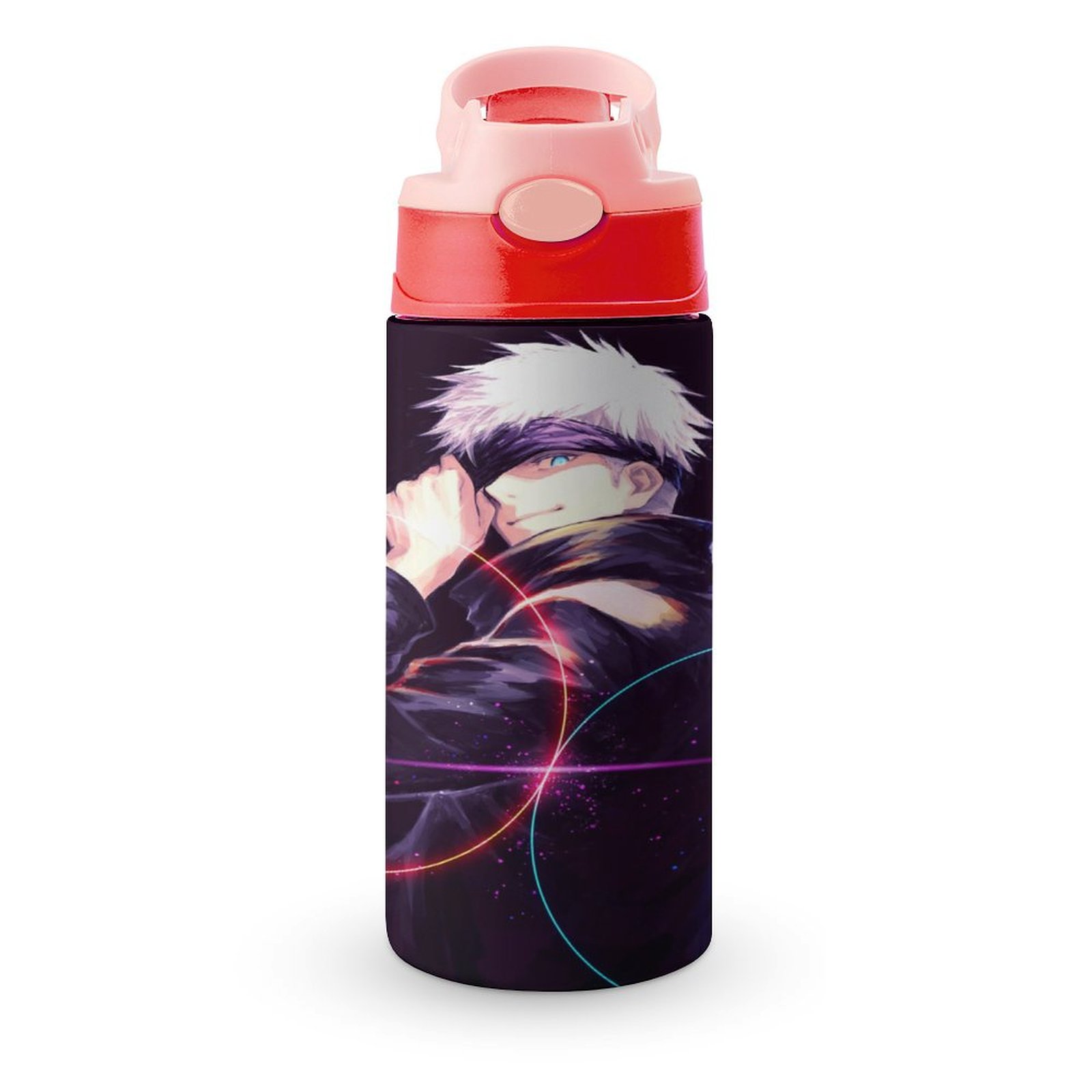 Kids 12oz Jujutsu Kaisen Gojo Water Bottles with Lids Straw Insulated ...