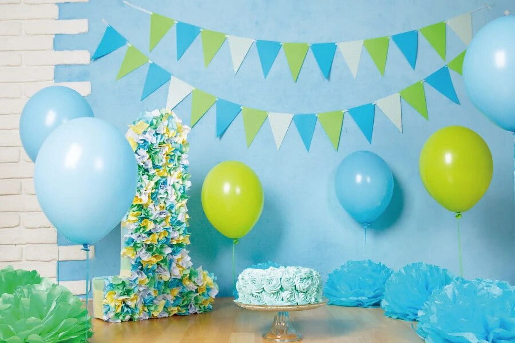 Kids 1st Birthday Party Photo Background Balloons Gifts Room Scene Baby ...