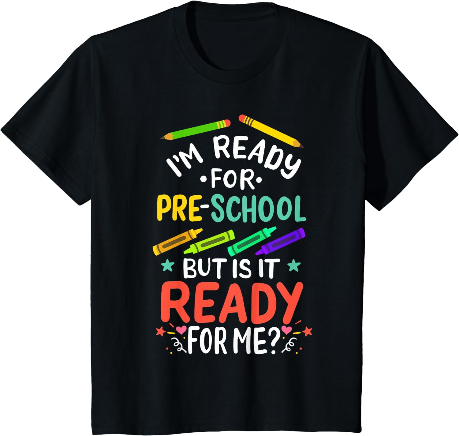 Kids 1st Day of Preschool Pre-K First Day of School T-Shirt - Walmart.com