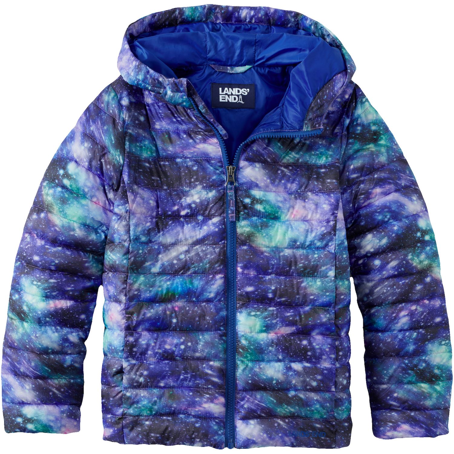 Kids 2-20 Lands' End ThermoPlume Packable Hooded Jacket in Regular and ...