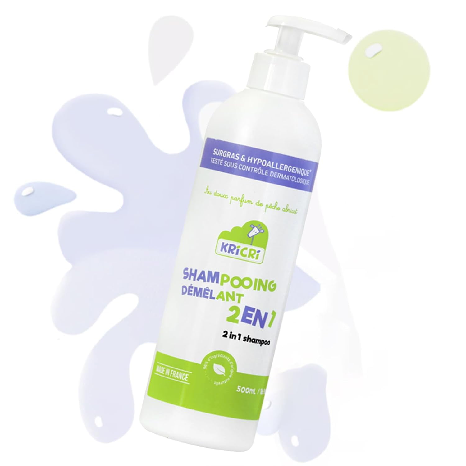 Kids 2-in-1 Shampoo & Conditioner, Tear-free Shampoo & Conditioner for ...