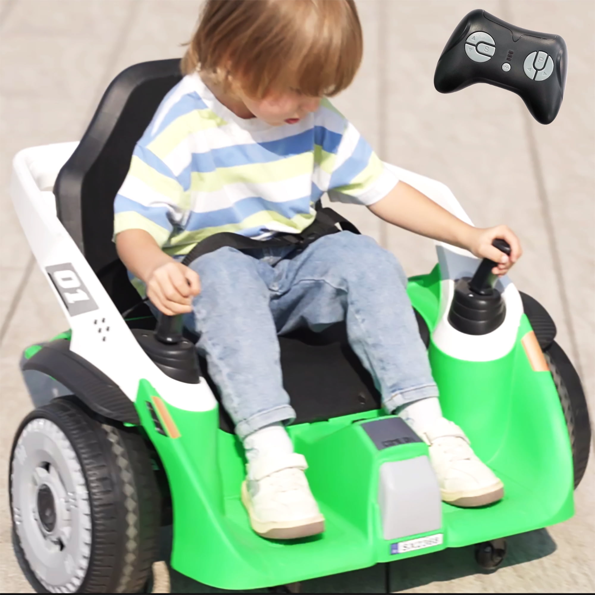 Kids 24V Bumper Car Ride on w/ Remote Control, 2*100W Electric Ride on ...